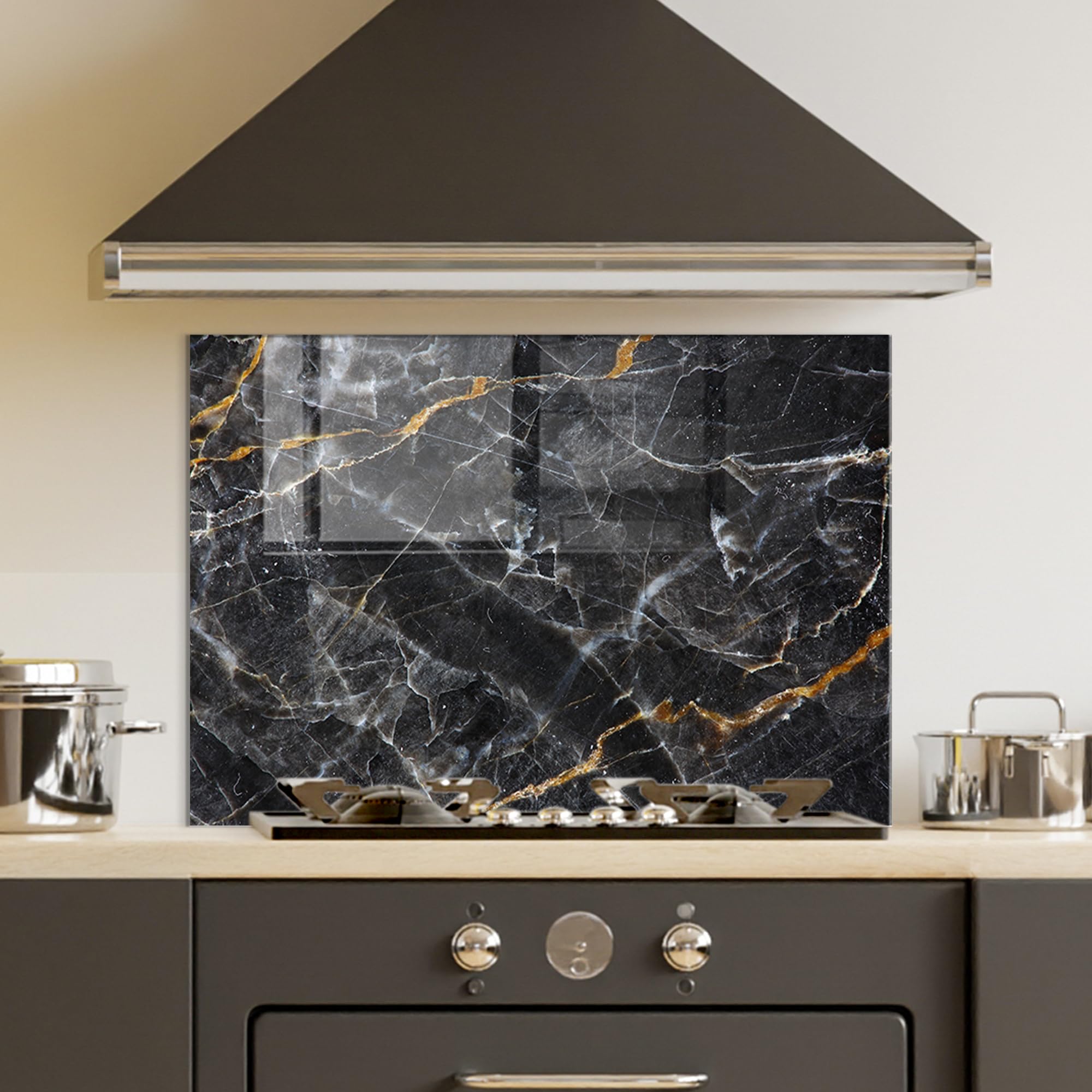 Tempered Glass Kitchen Backsplash, Stove Back Top Cover, Splashback ...