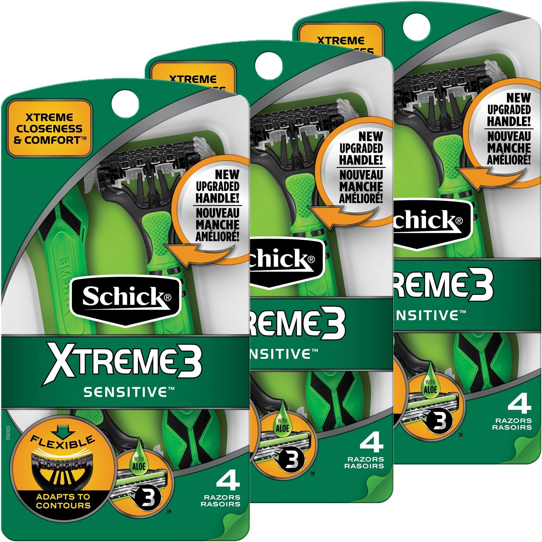 Amazon.com: Amazon Basics 3-Blade Disposable Razors for Men, 6 Count (2 ...