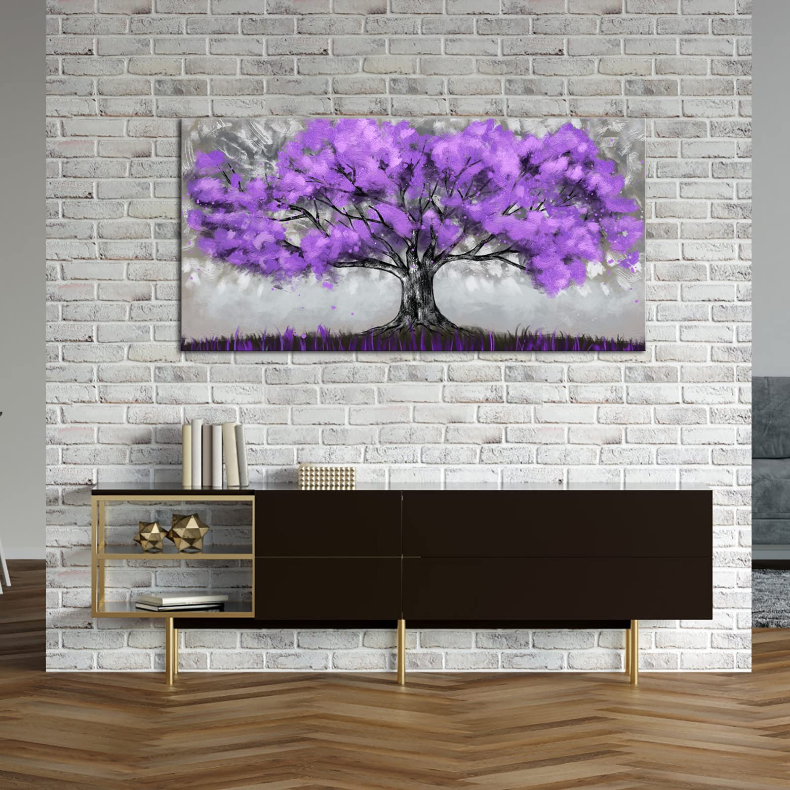 Purple Tree Painting