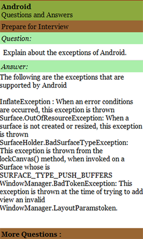 Android Interview Questions and Answers:Amazon.com:Appstore for Android
