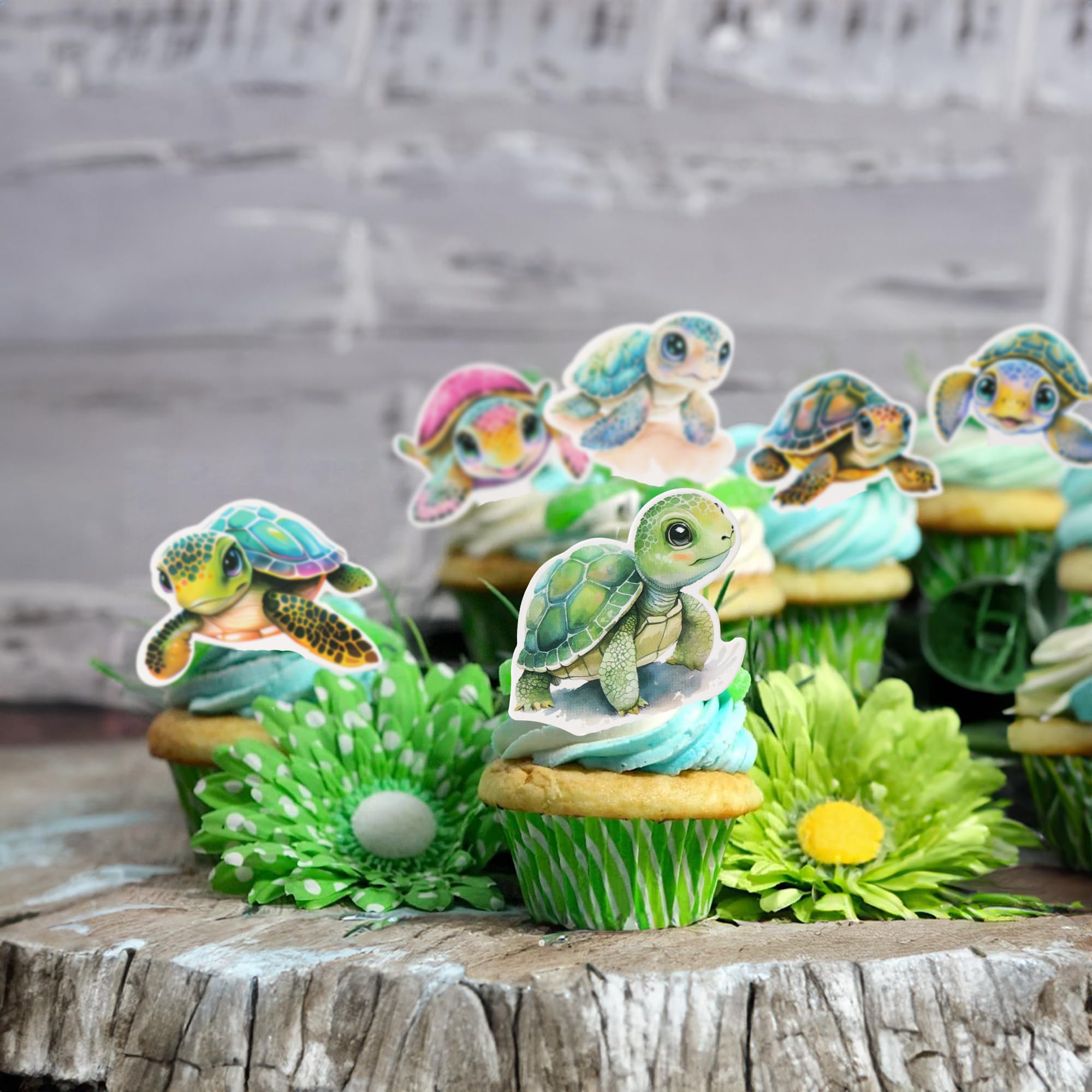 Turtle Cupcake Cake Pull Apart Cupcakes, Sea Turtle Cake