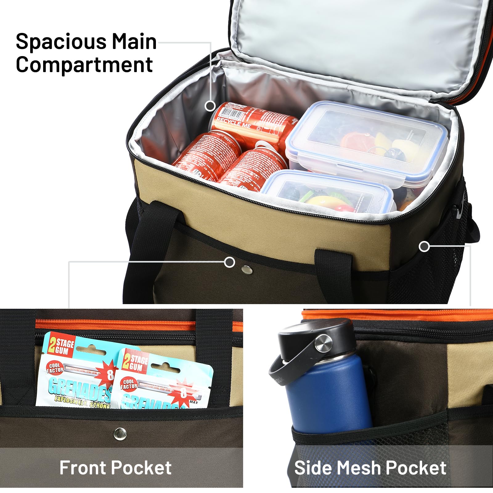 Snapklik.com : MIER Large Lunch Box For Men Insulated Big Lunchbox ...