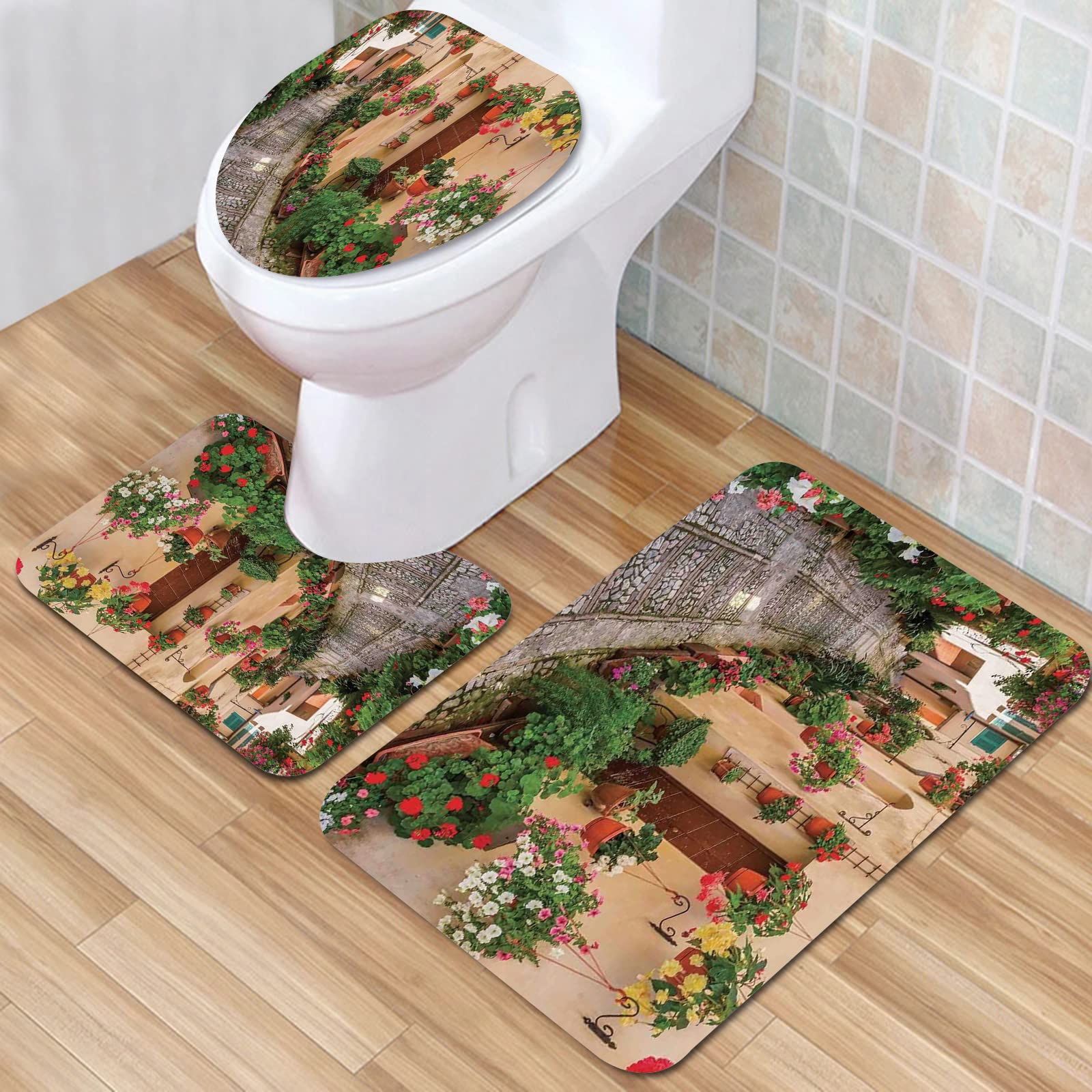 Tuscan Rustic Bathrooms Amazon.com: Italy Garden Rustic Bath Mat