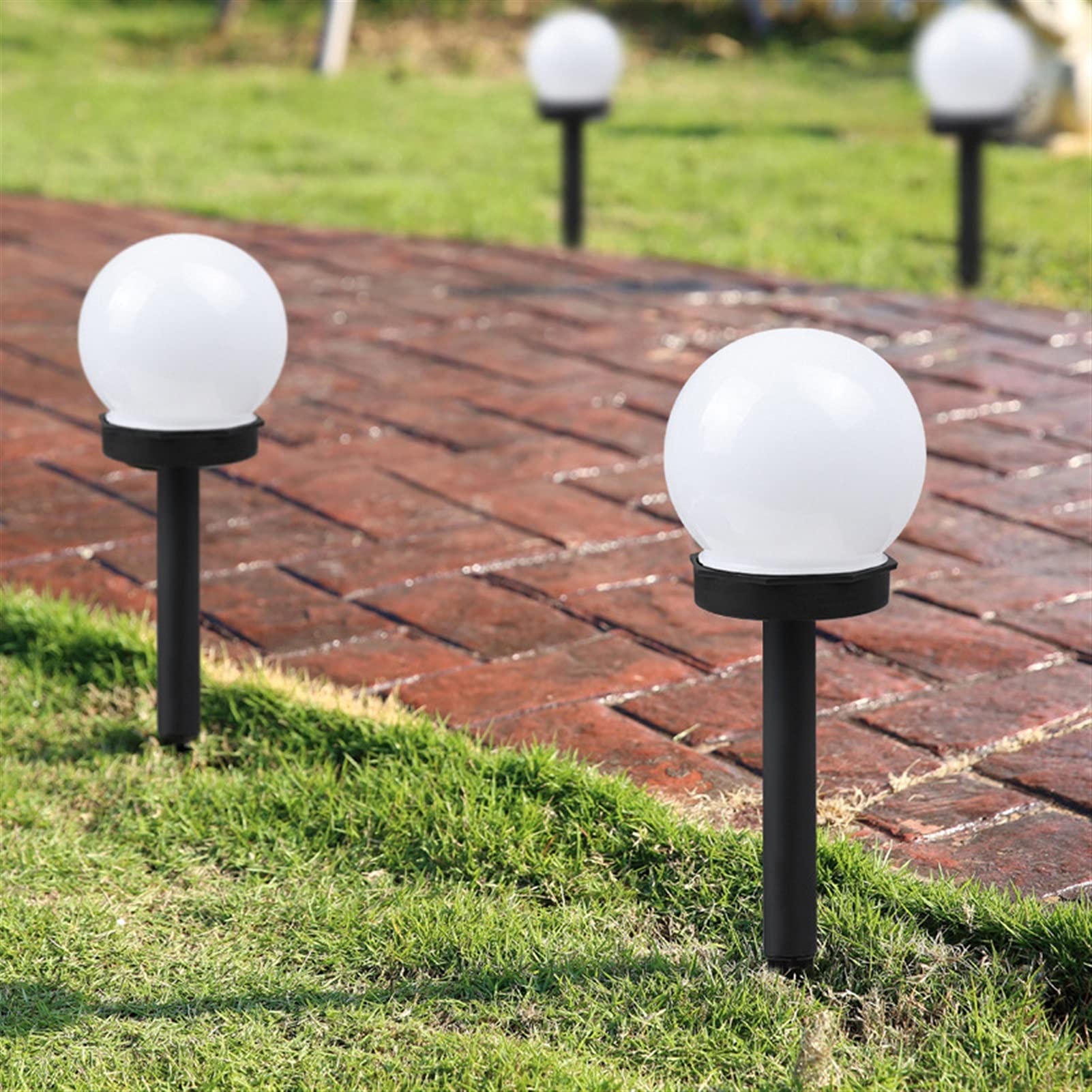 Round Ball Solar Lights Landscape Sphere / Globe / Ball 20cm Outdoor