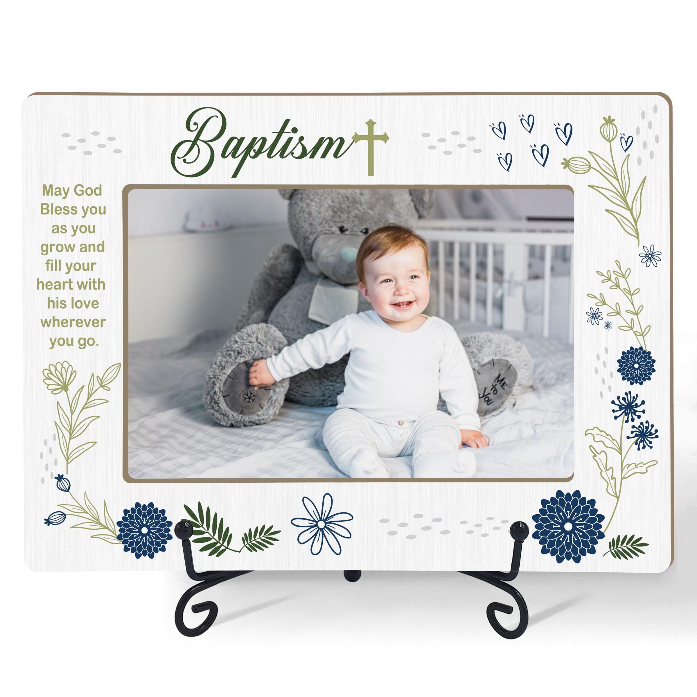 Amazon.com - lamocho Baptism Picture Frame, Baptism Picture Frame for ...