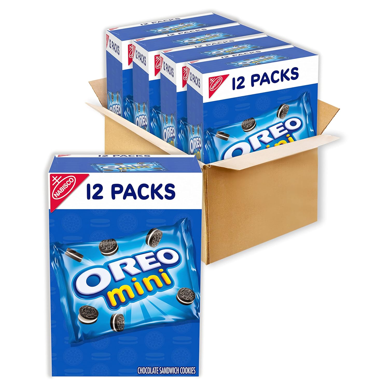 Amazon.com: OREO Mini Chocolate Sandwich Cookies, 48 Snack Packs (4 ...