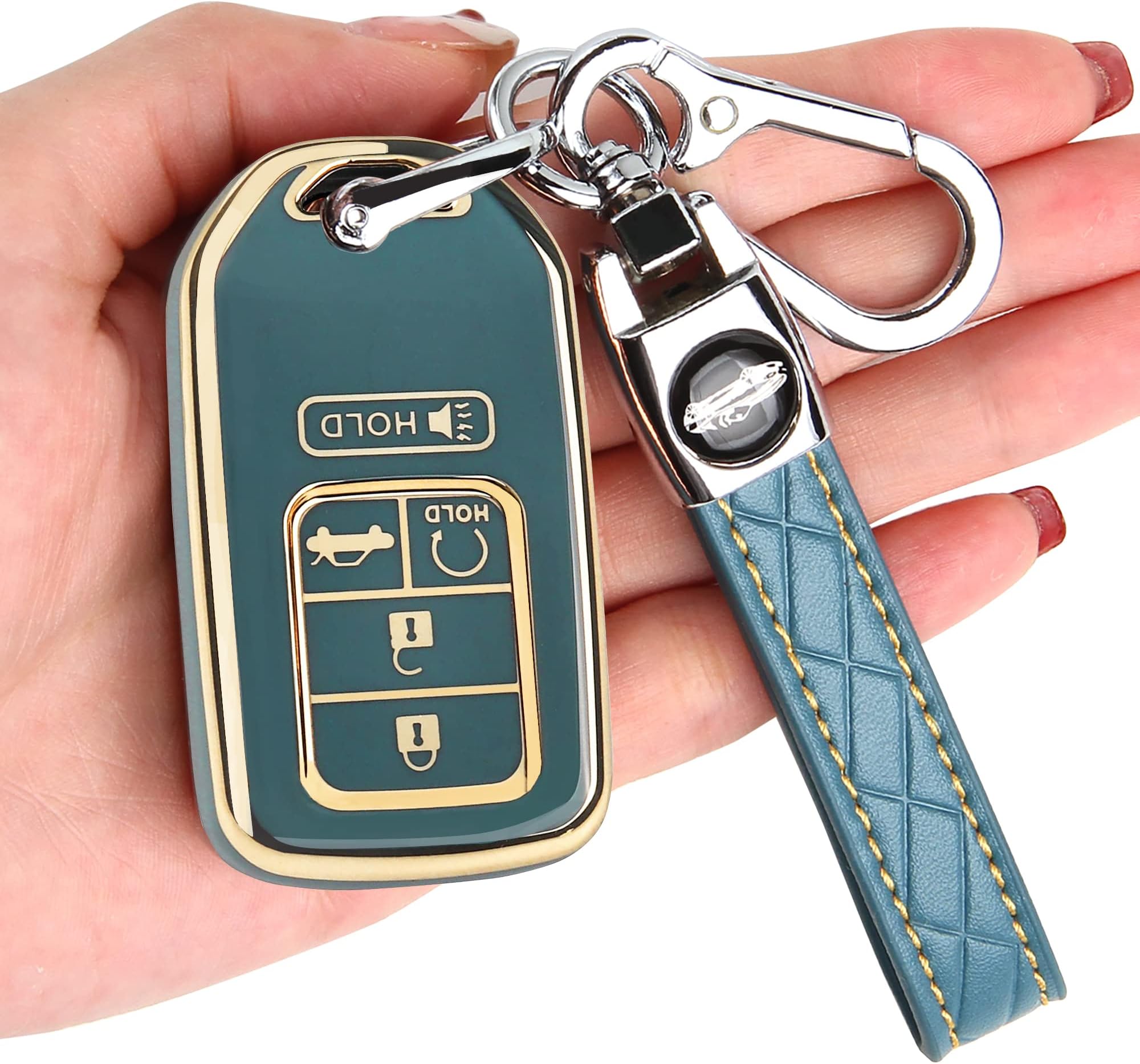 Amazon.com: for Honda Key Fob Cover - Key Fob Case Shell Cover Holder ...