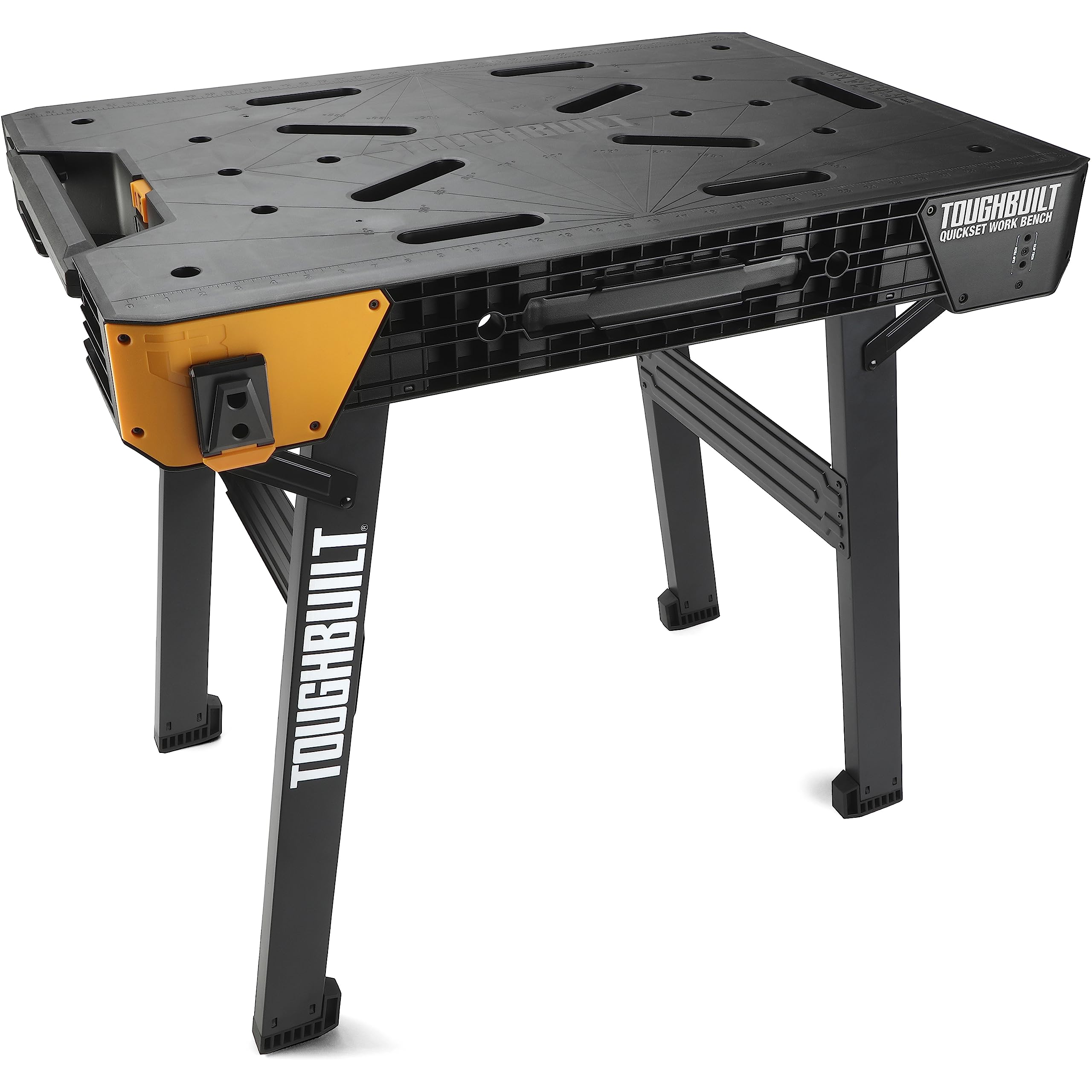 ToughBuilt - QuickSet Work Bench, Large Work Surface, Metal Legs ...