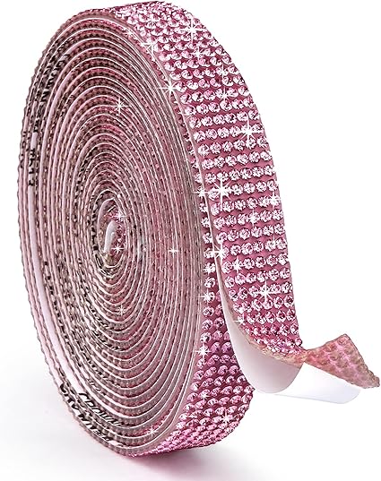 Amazon.com: Self Adhesive Rhinestone Strips Diamond Bling Crystal ...