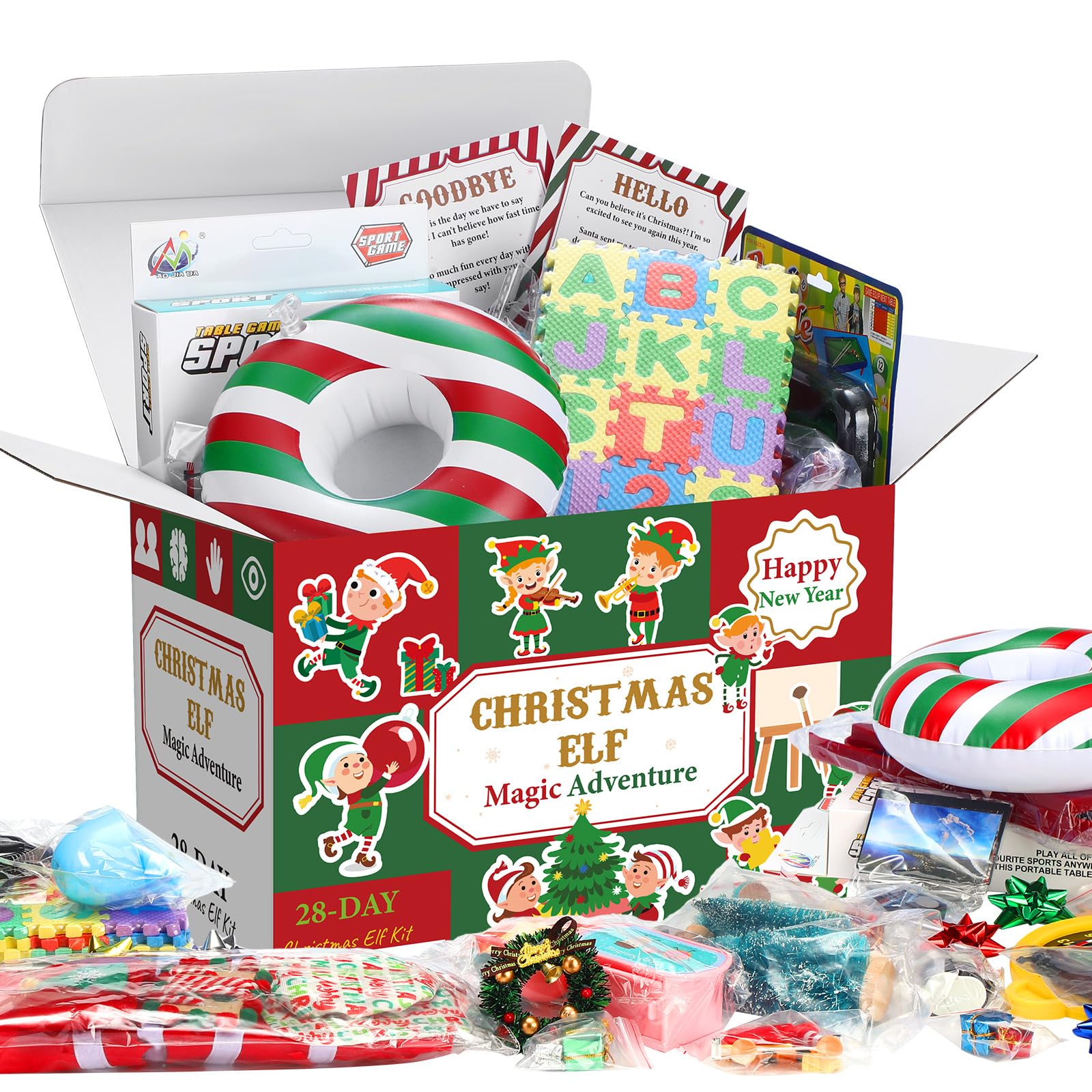 Amazon.com: Hollowfly 28 Day Christmas Elf Kit Christmas Elf Adventure ...