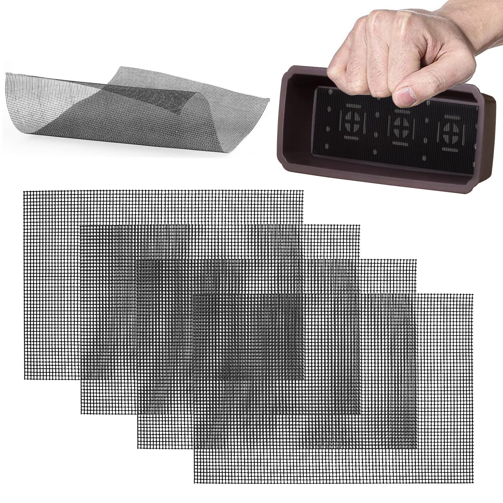 Amazon.com: Flower Pot Hole Mesh Pad, Bonsai Pot Bottom Grid Mat Mesh ...