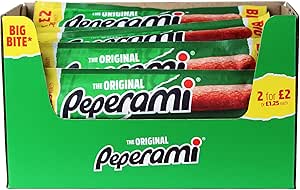 Peperami Big Bite - Original Flavour - Smoked Pork Salami Sausage - Box ...