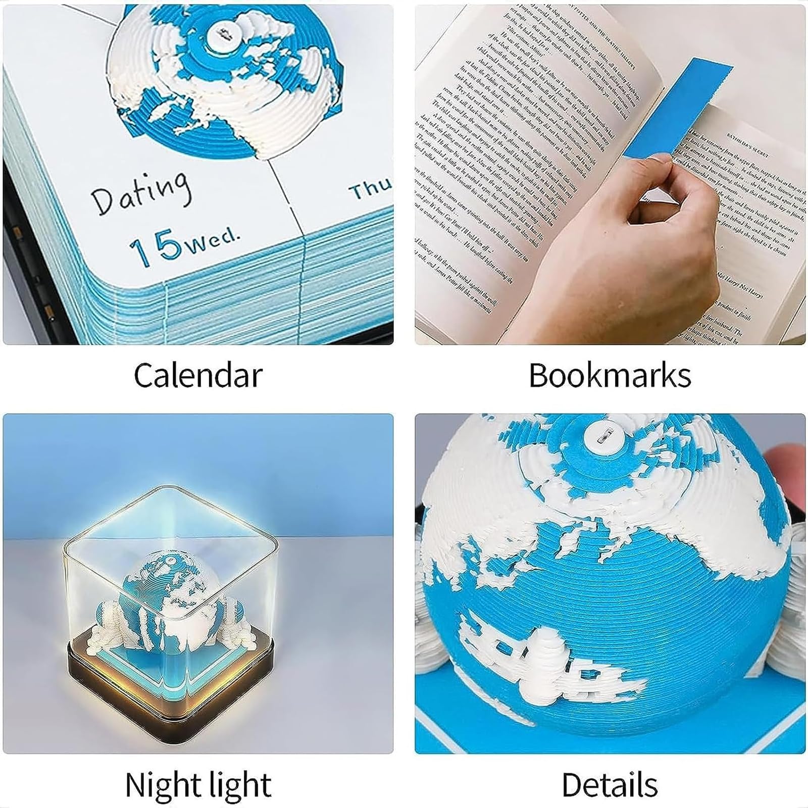 Snapklik.com : Chilifuli Time Piece Calendar 2024, Desk Calendar