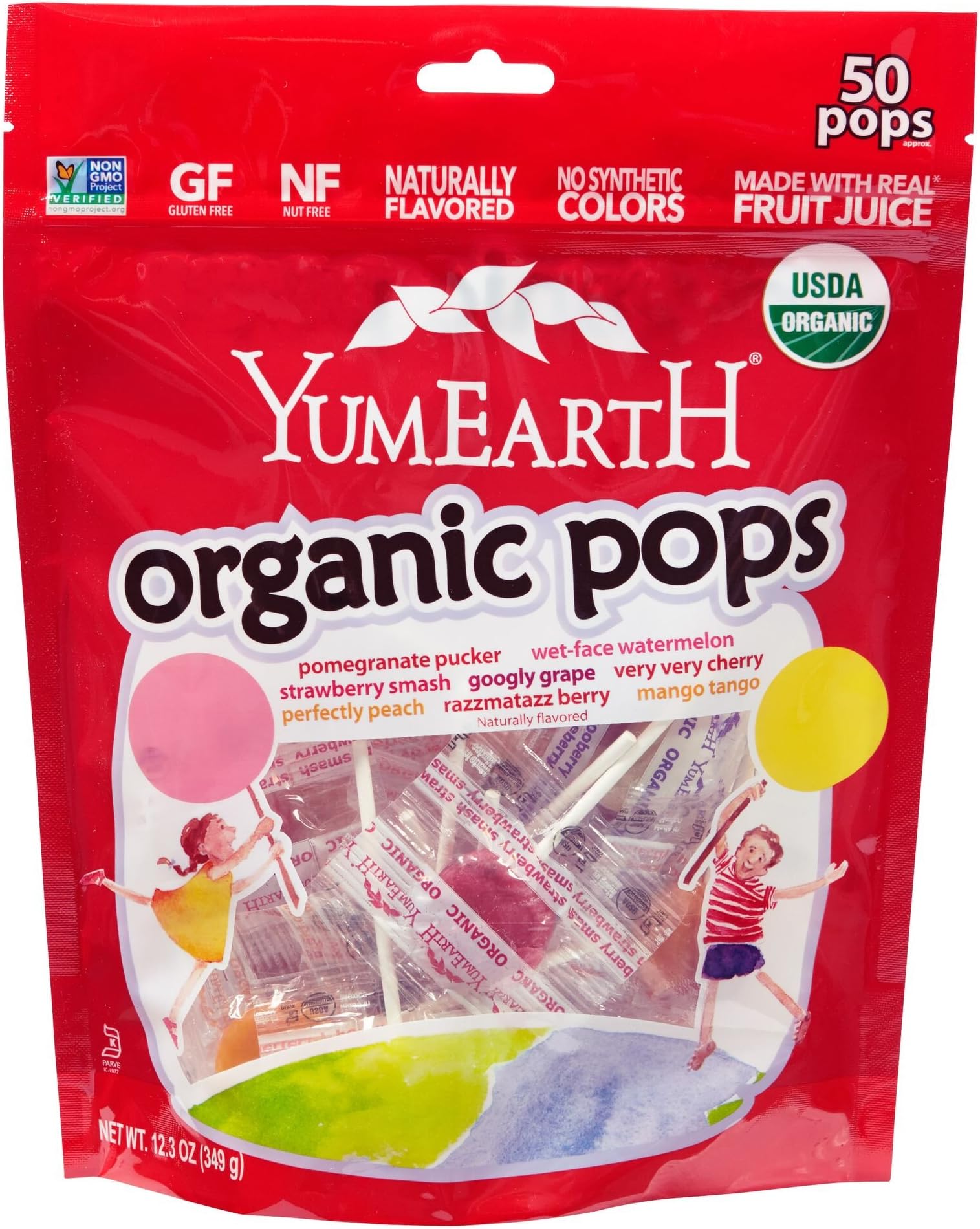 Amazon.com : Yummy Earth Organic Lollipops Assorted Flavors - 3 oz ...