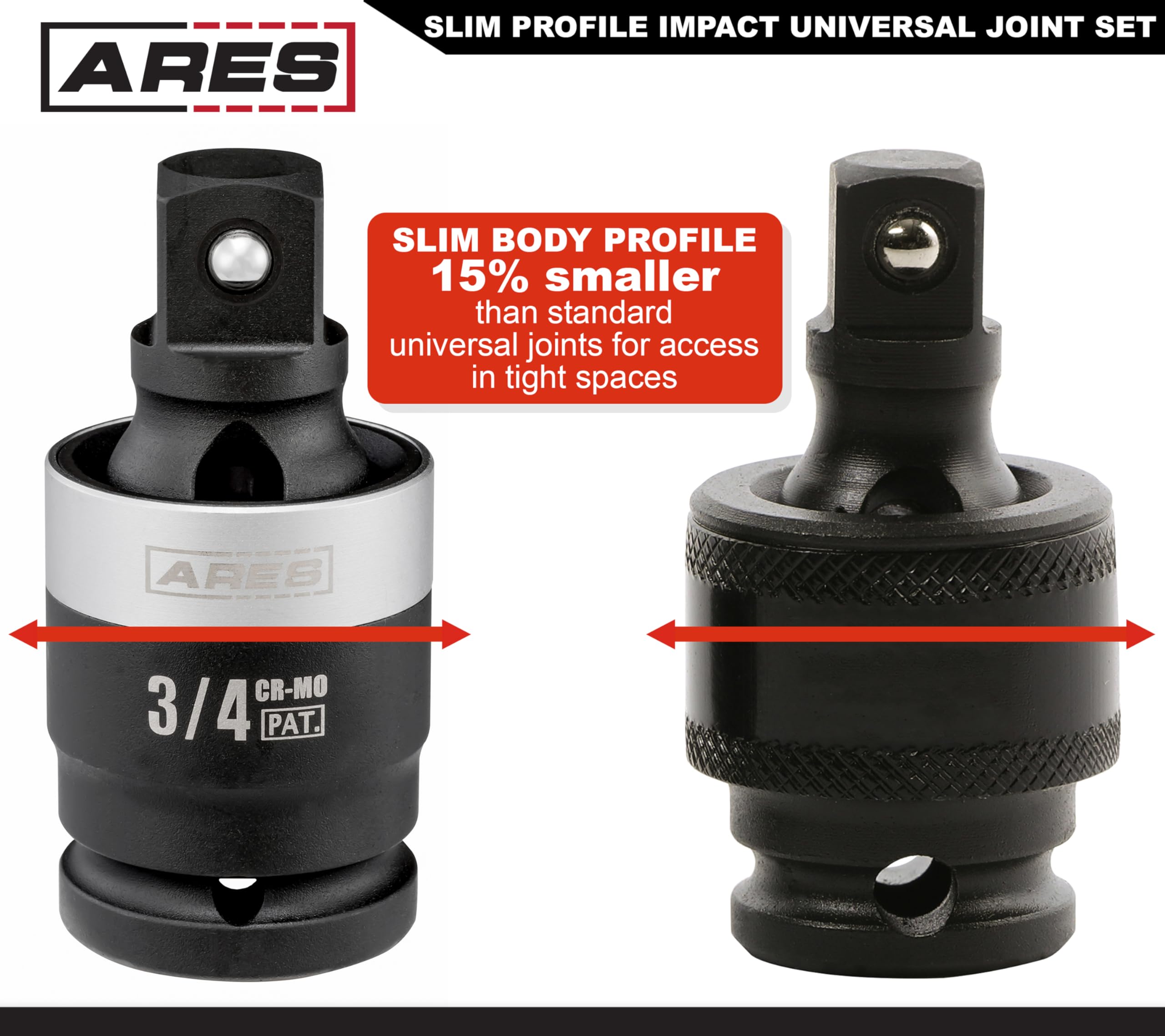 Snapklik.com : 2061001 3/4-Inch Drive Slim Impact Universal Joint ...