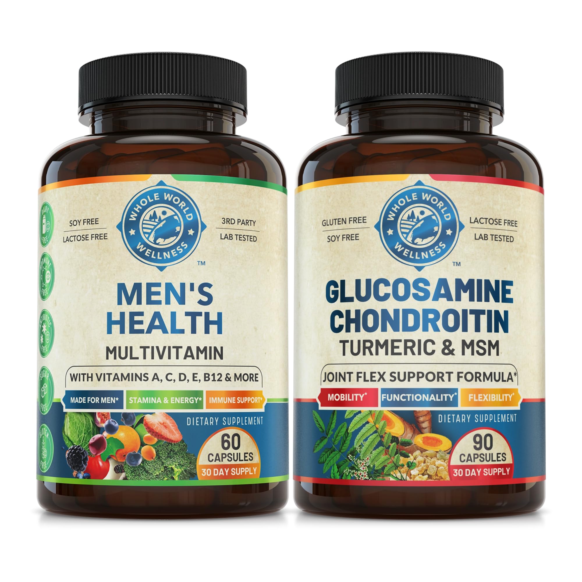 Amazon.com: Mens Daily Multivitamins & Advanced Joint Support Bundle ...