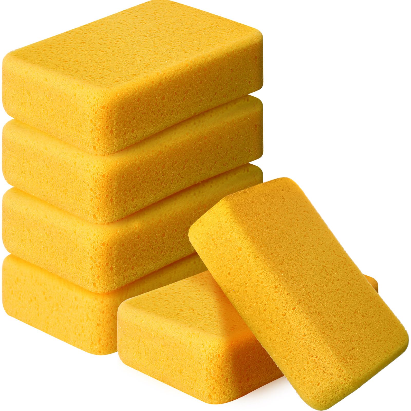 Amazon.com: Tioncy 6 Pcs Large Sponges Bulk 7.5 x 5.5 x 1.9 Inch ...