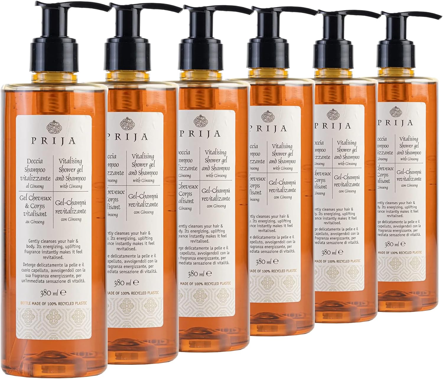 Prija Skin & Hair Shampoo Vitalising - 380 ml - Invigorating Body ...