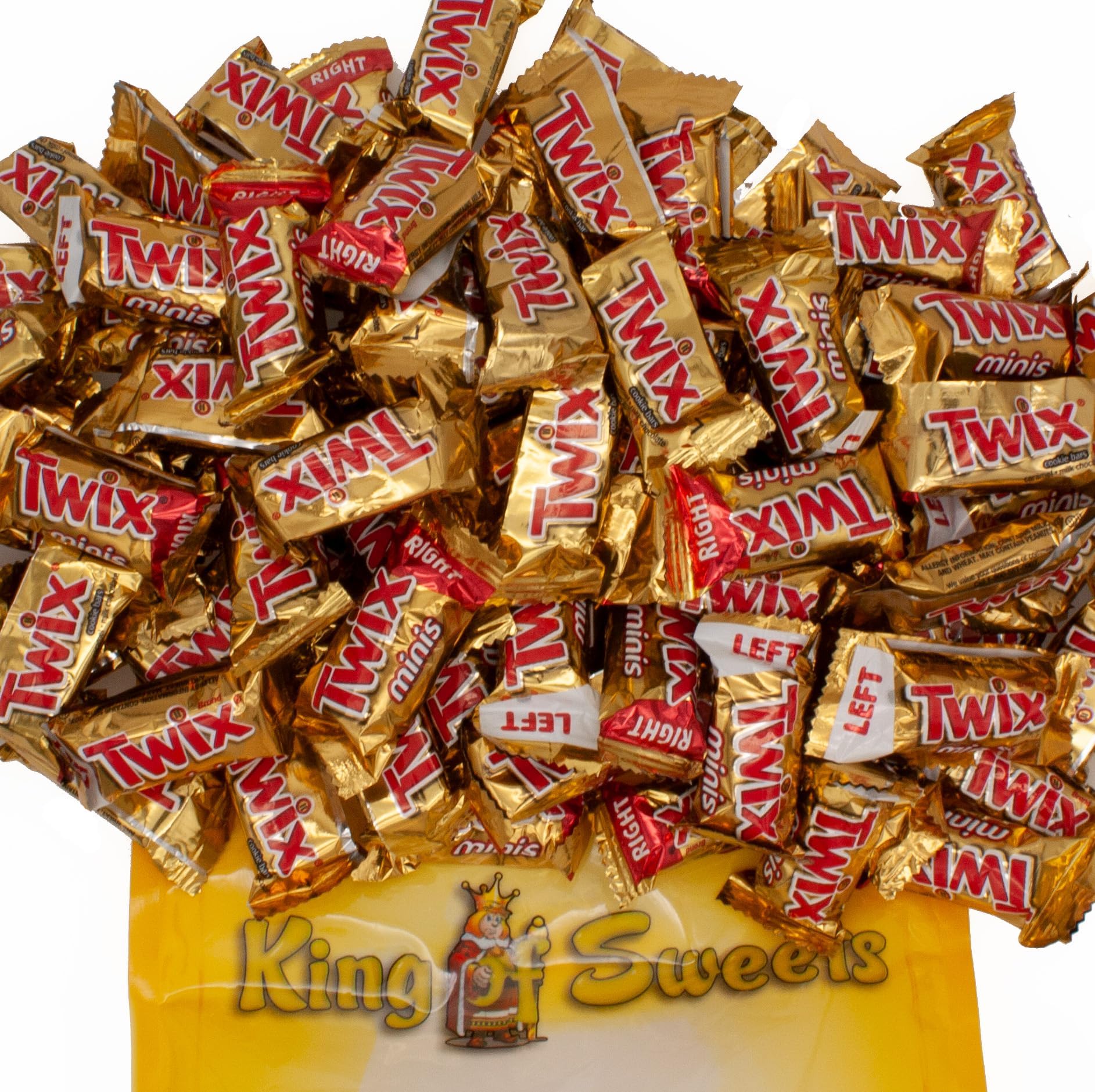 Amazon.com : TWIX Caramel Minis Candy Bars 1 lb – Bulk Bag, Sweet ...