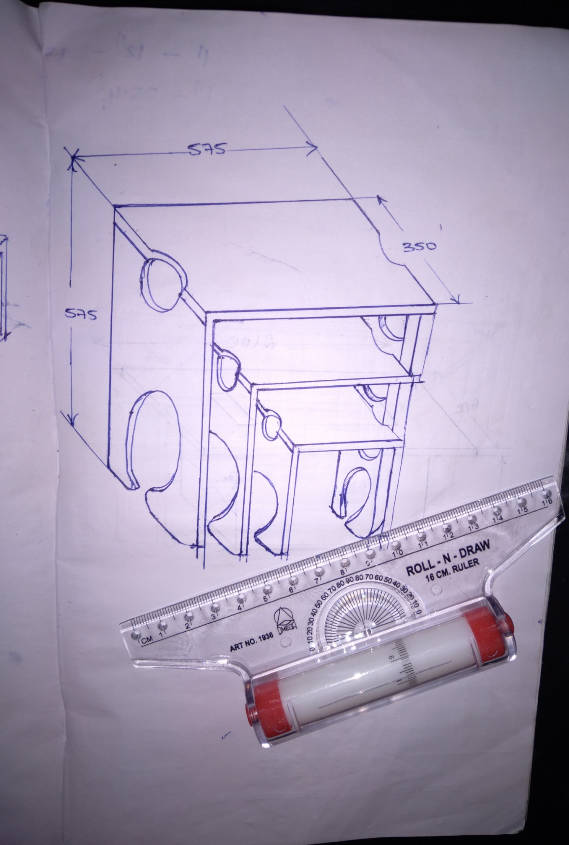OMEGA 1936 ROLL-N-Draw Ruler 16 CMS : Amazon.in: Office Products