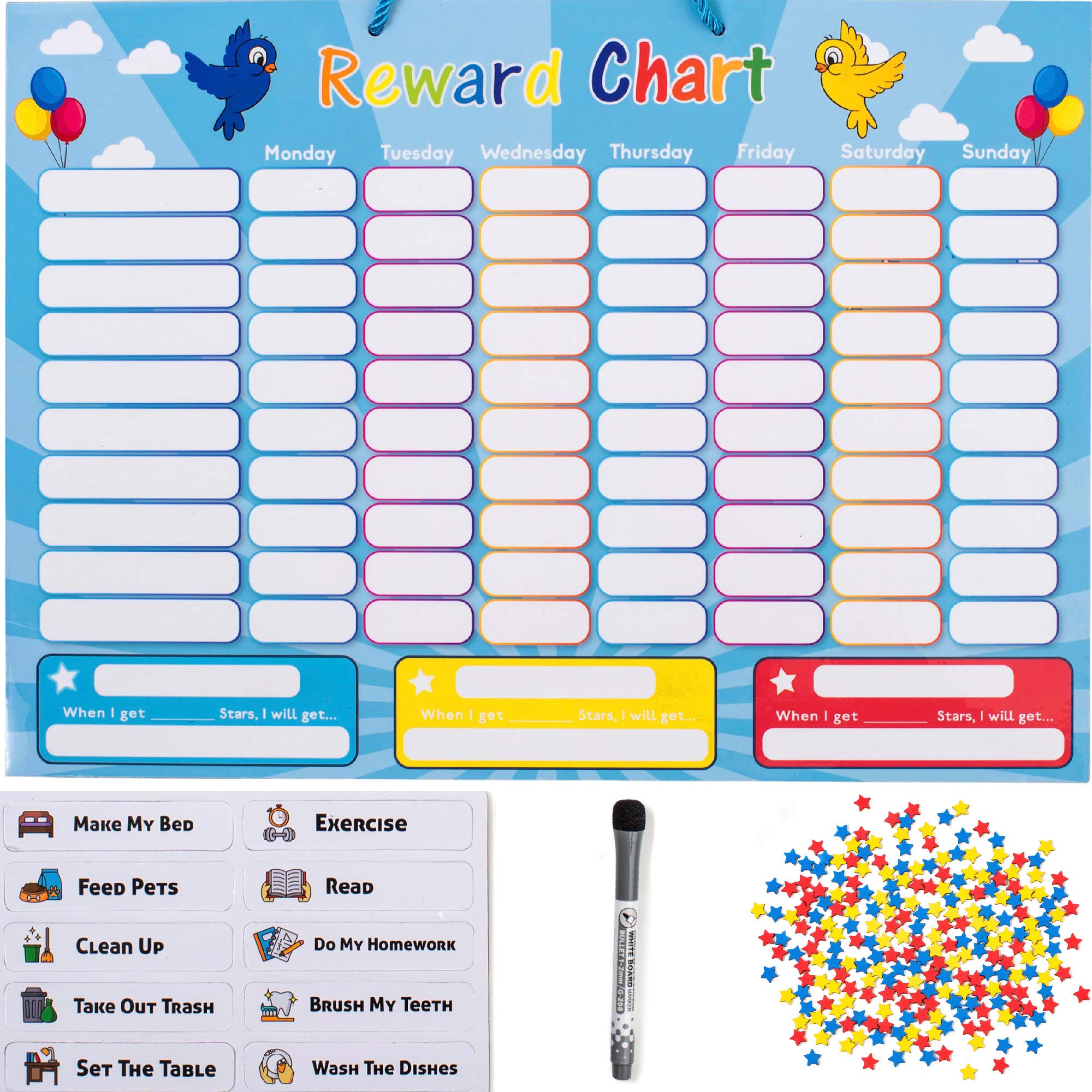 Buy HouseCraft Reward Chart / Chore Chart (Highly Customizable ...