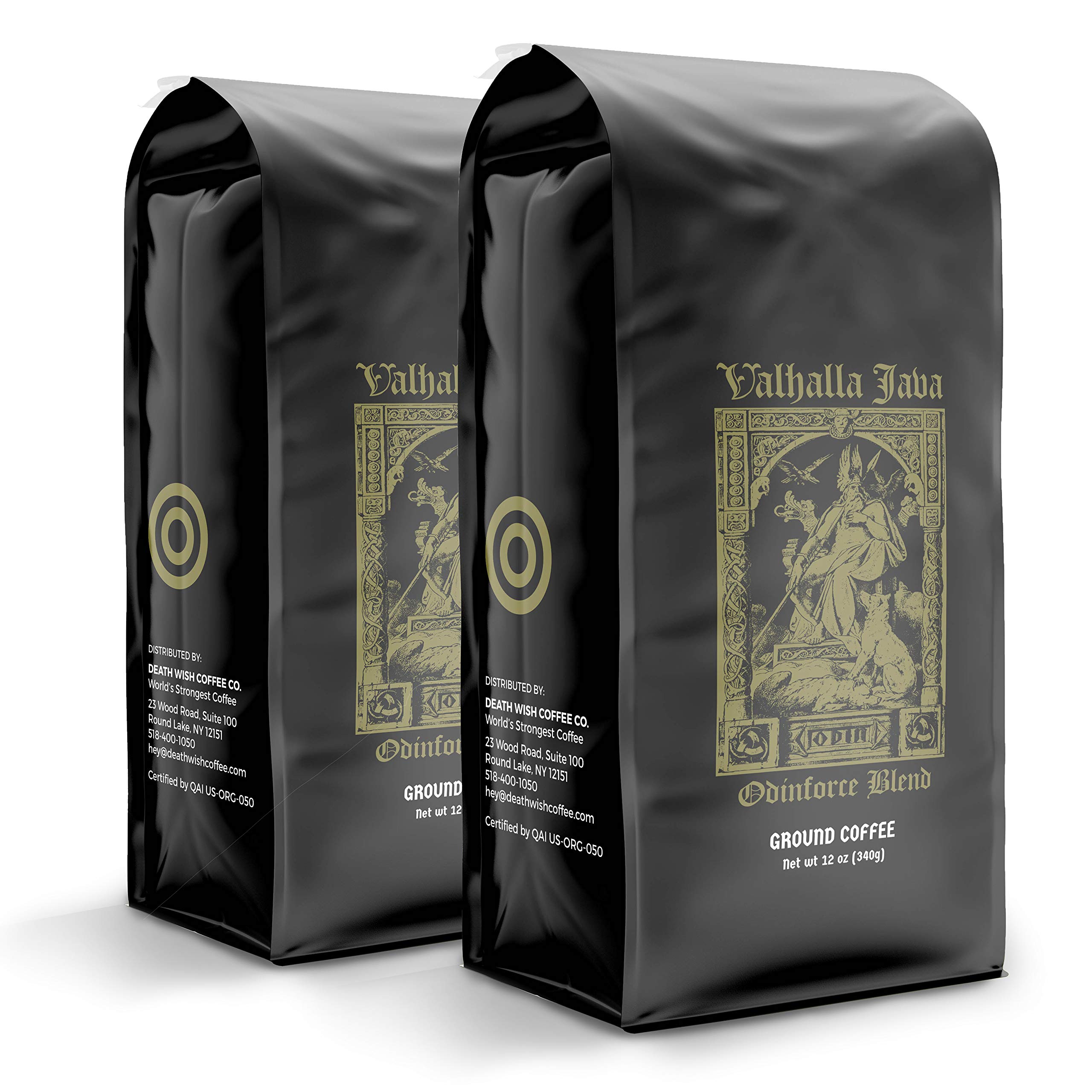 Buy Death Wish Coffee Valhalla Java Odinforce Blend - Whole Bean Dark ...