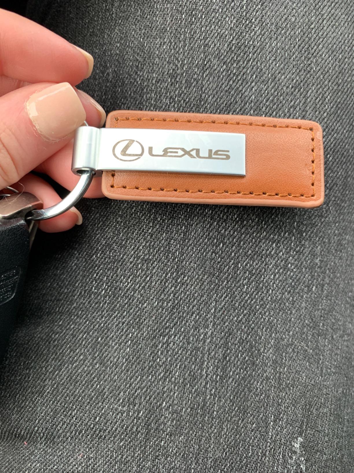 Amazon.com: Lexus Brown Leather Key Chain, Official Licensed : Automotive