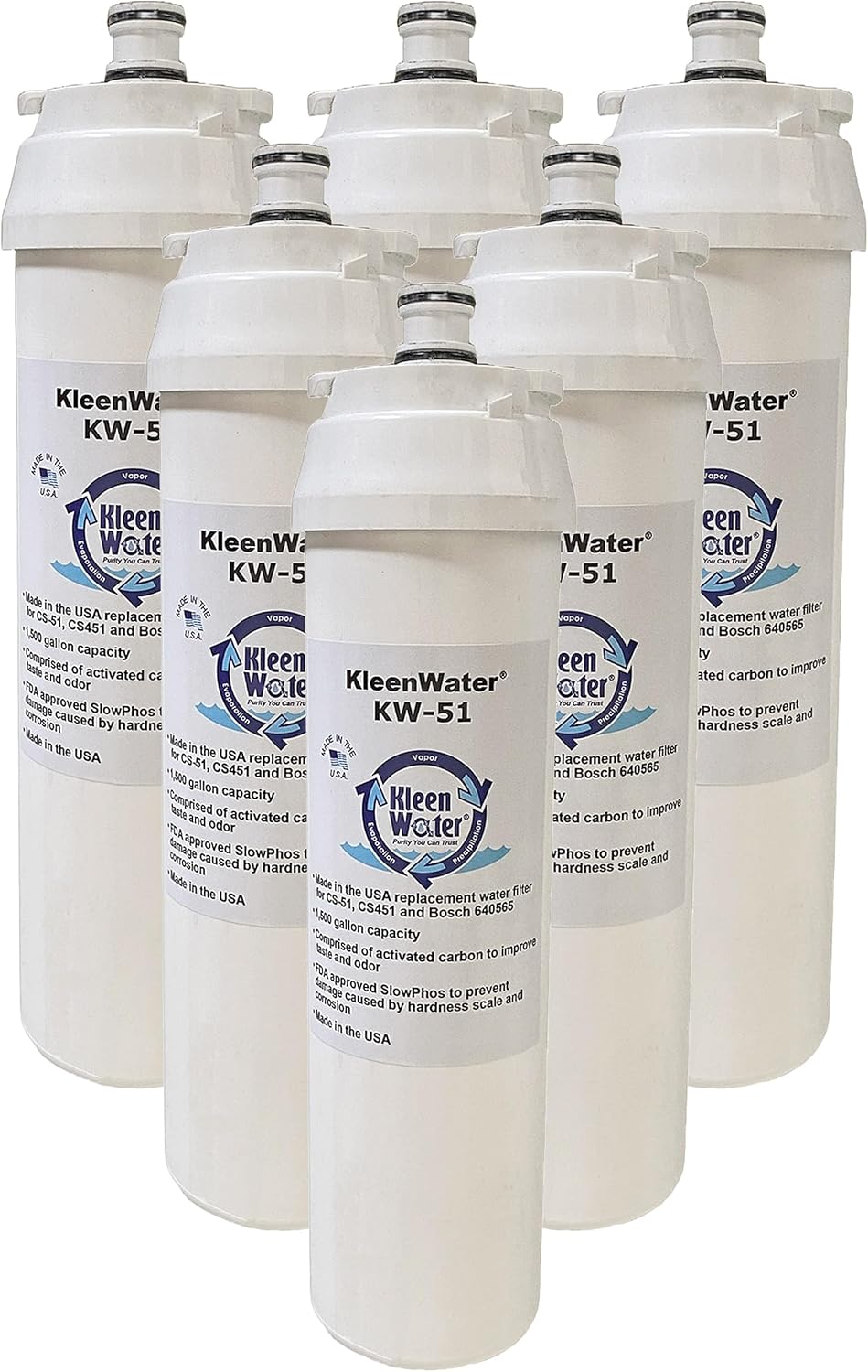 Amazon.com: KleenWater Filters Compatible with 3M CS-51 / CS-451, Bosch ...