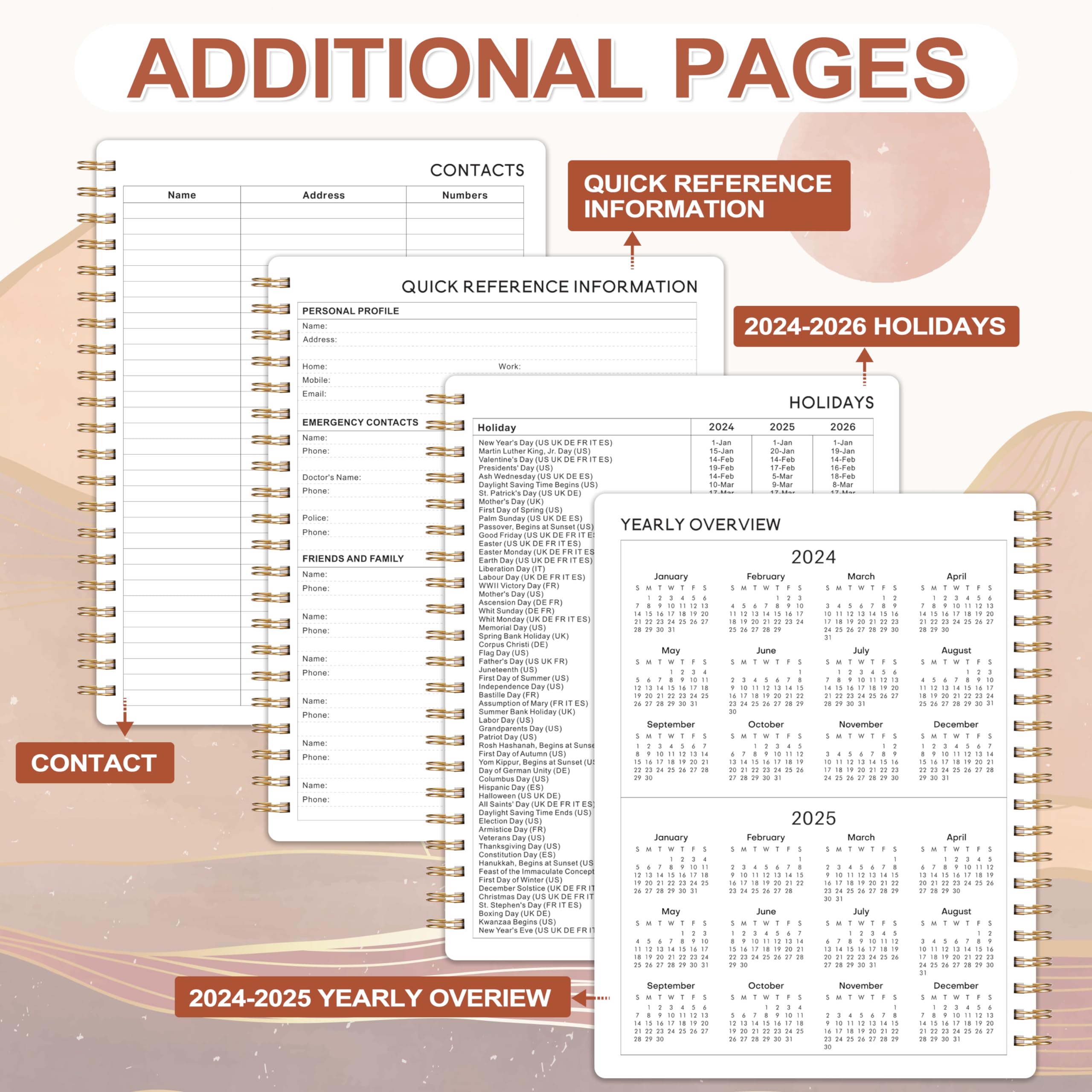 Snapklik.com : 2024 Planner - 2024 Weekly And Monthly Planner From Jan ...