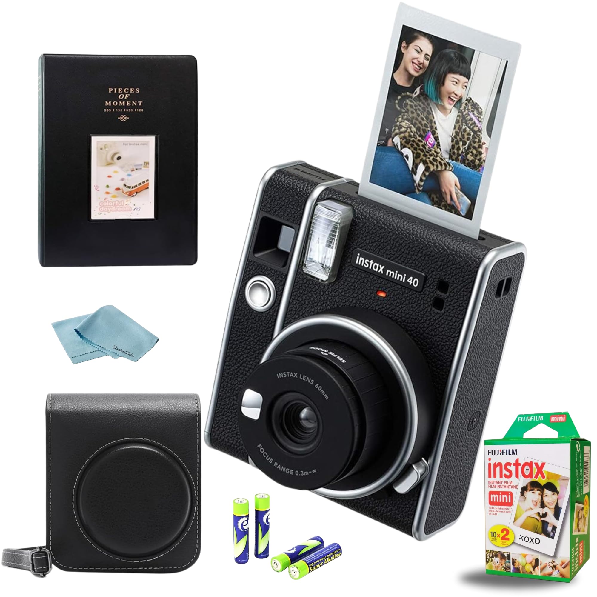 Amazon.com : FUJIFILM INSTAX Mini 40 Instant Film Camera Bundle with ...
