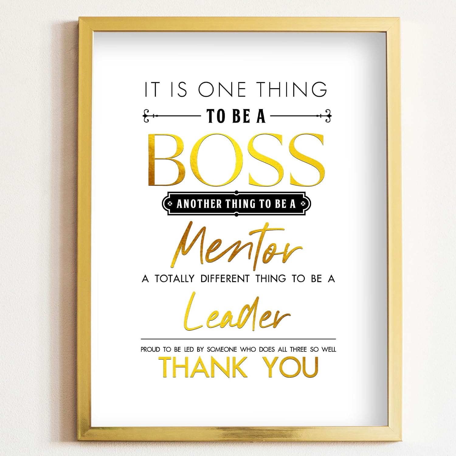 Merry Expressions Gift for Boss - Boss Mentor Leader Desk & Wall Art ...