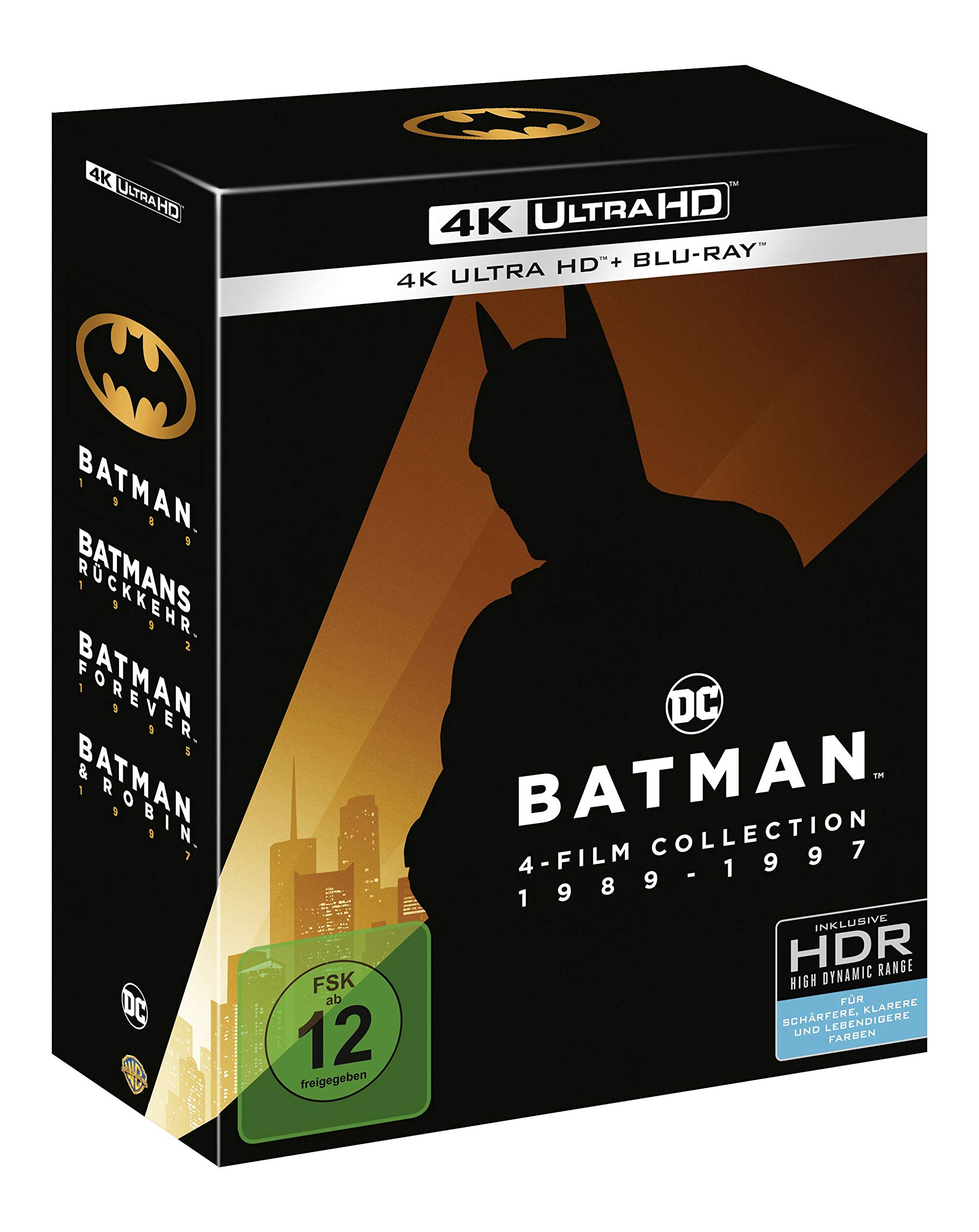 Batman 1-4 Collection [4K Ultra-HD + 4k] [Import]: Amazon.fr: Keine ...
