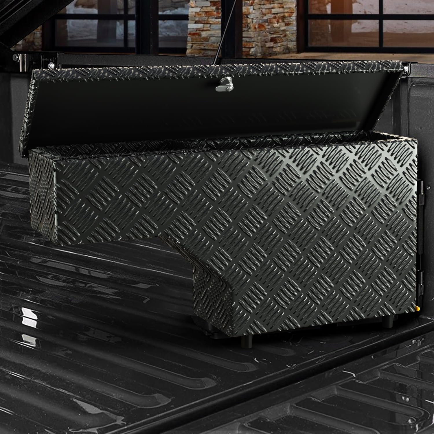 Amazon.com: InTimesAuto All Metal Swing Truck Bed Tool Box for 2017 ...