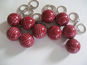 Amazon.com : Bocce Ball Keychain - Pack of 10 red : Bocce Sets : Sports ...