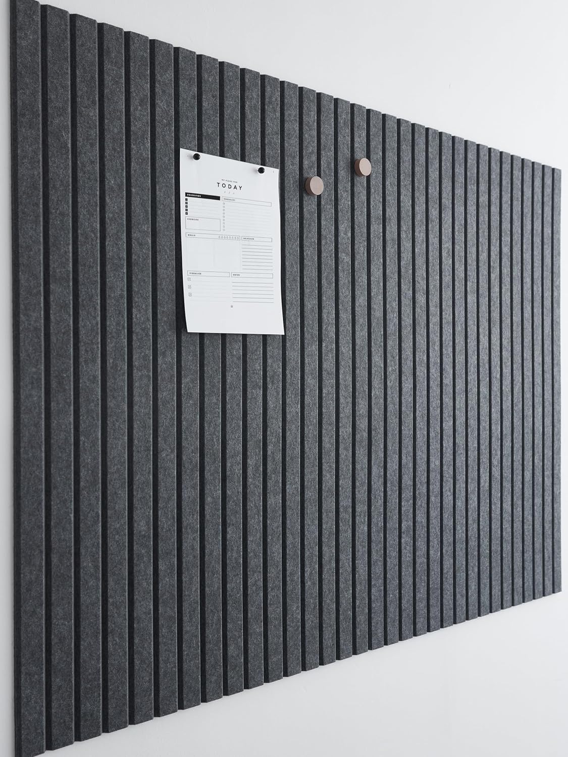 Amazon.com : VIVELDA Large Cork Board for Office Black Felt Board ...