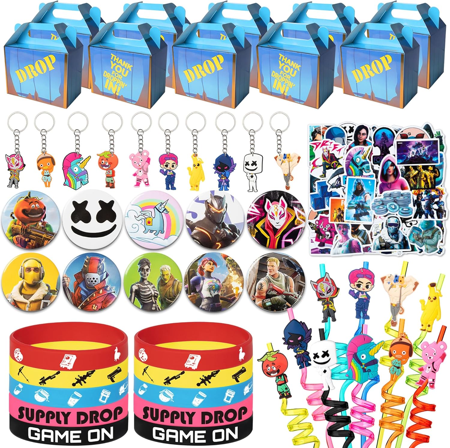 Amazon.com: SONGMIKY Video Game Birthday Decorations,100Pcs Party ...