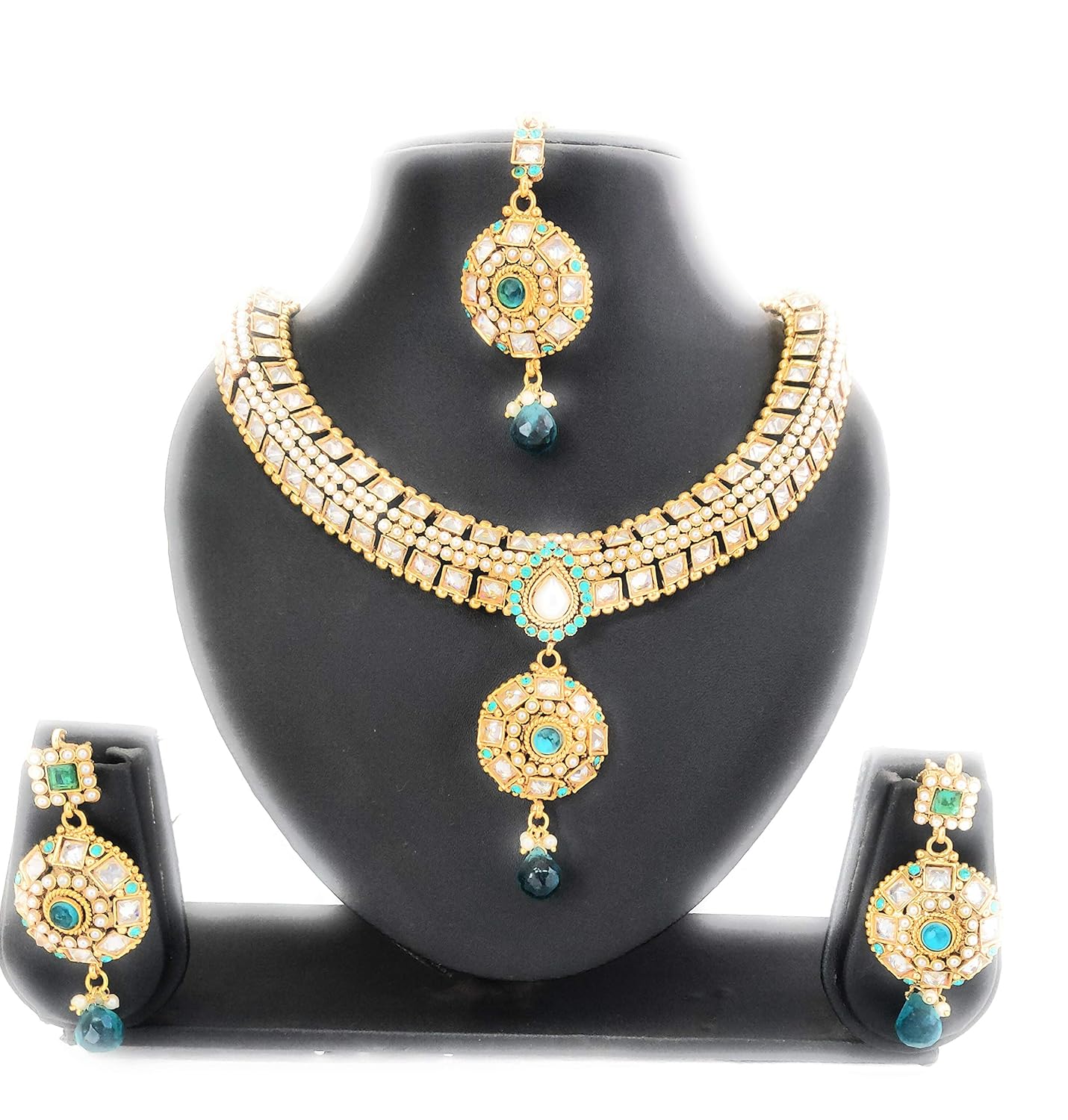 Buy Blue Stone Jewellery Set at Amazon.in