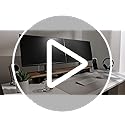 Amazon.com: KIVY Dual Monitor Riser With Integrated Metal Shelf [MADE BY HAND] - Wooden Desk ...