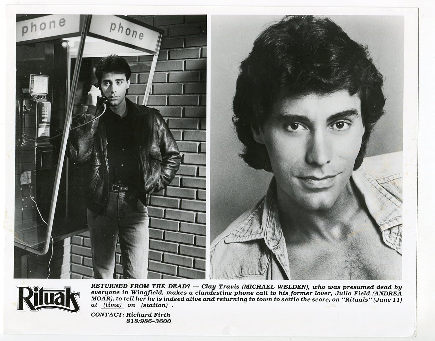 MOVIE PHOTO: Rituals-Michael Welden-8x10-B&W-Still-VG at Amazon's ...