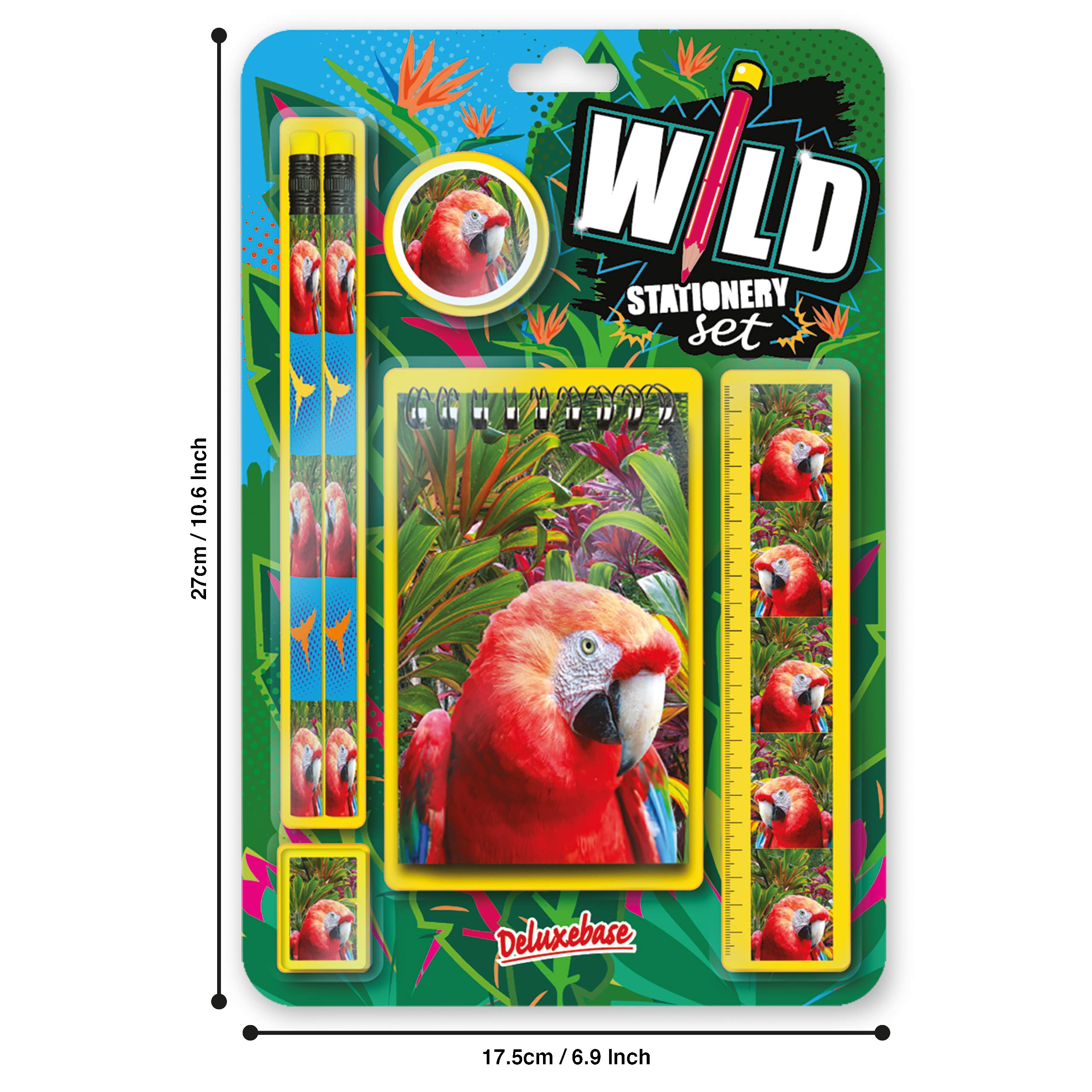 Snapklik.com : Wild Stationery Set - Parrot From Deluxebase Office And ...