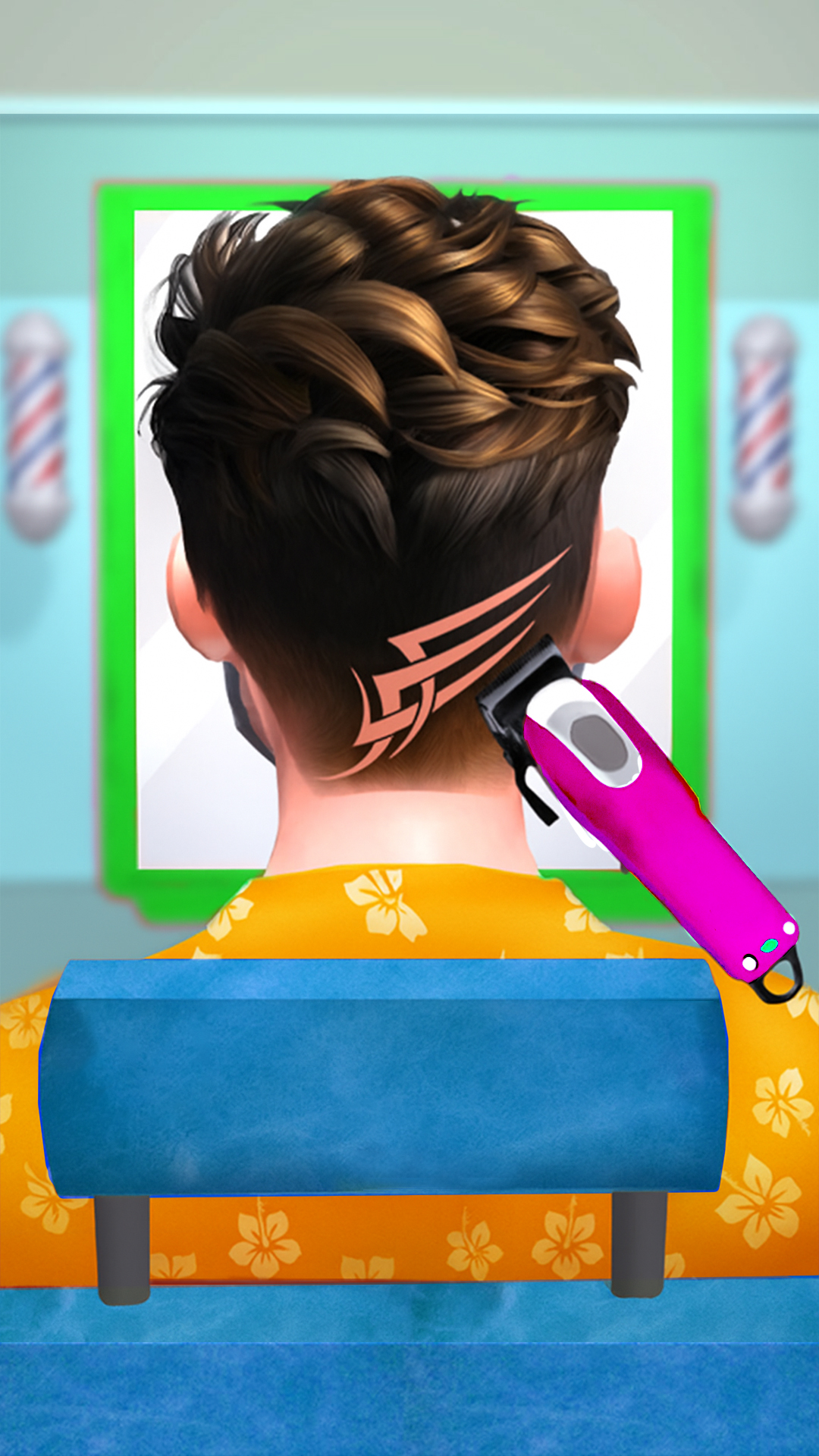Barber Shop Hair Cutting Tattoo Simulator 3d - Virtual Haircut Salon ...