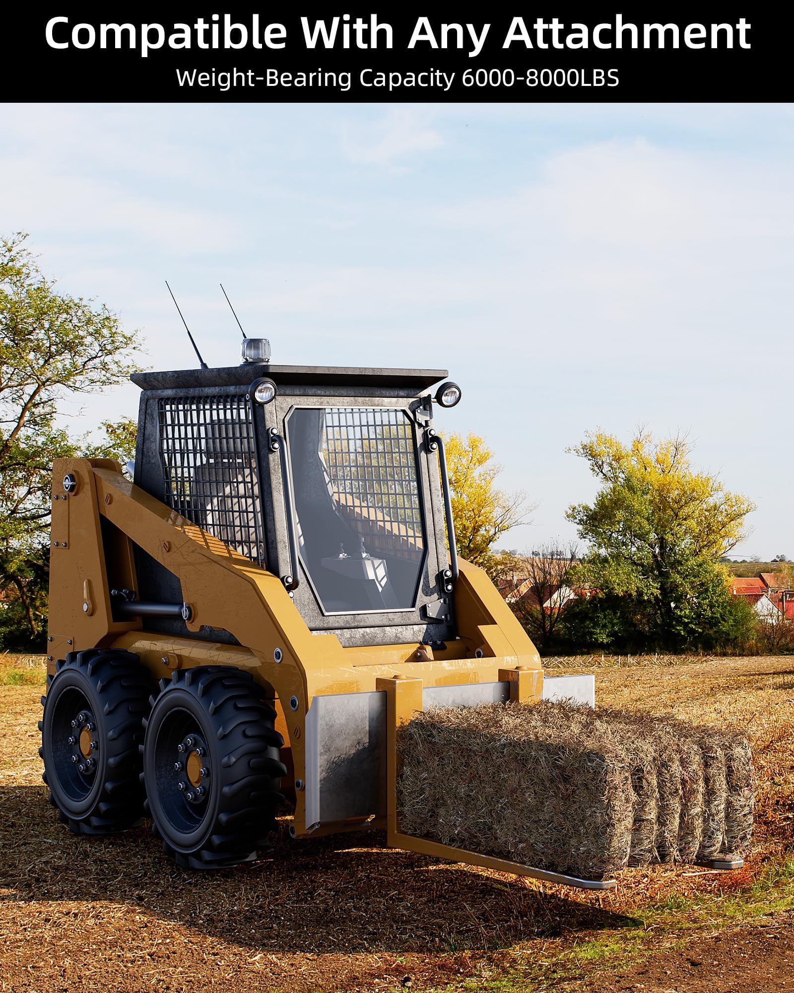 Snapklik.com : 3/16Skid Steer Attachment Plate,Quick Attach Plate ...