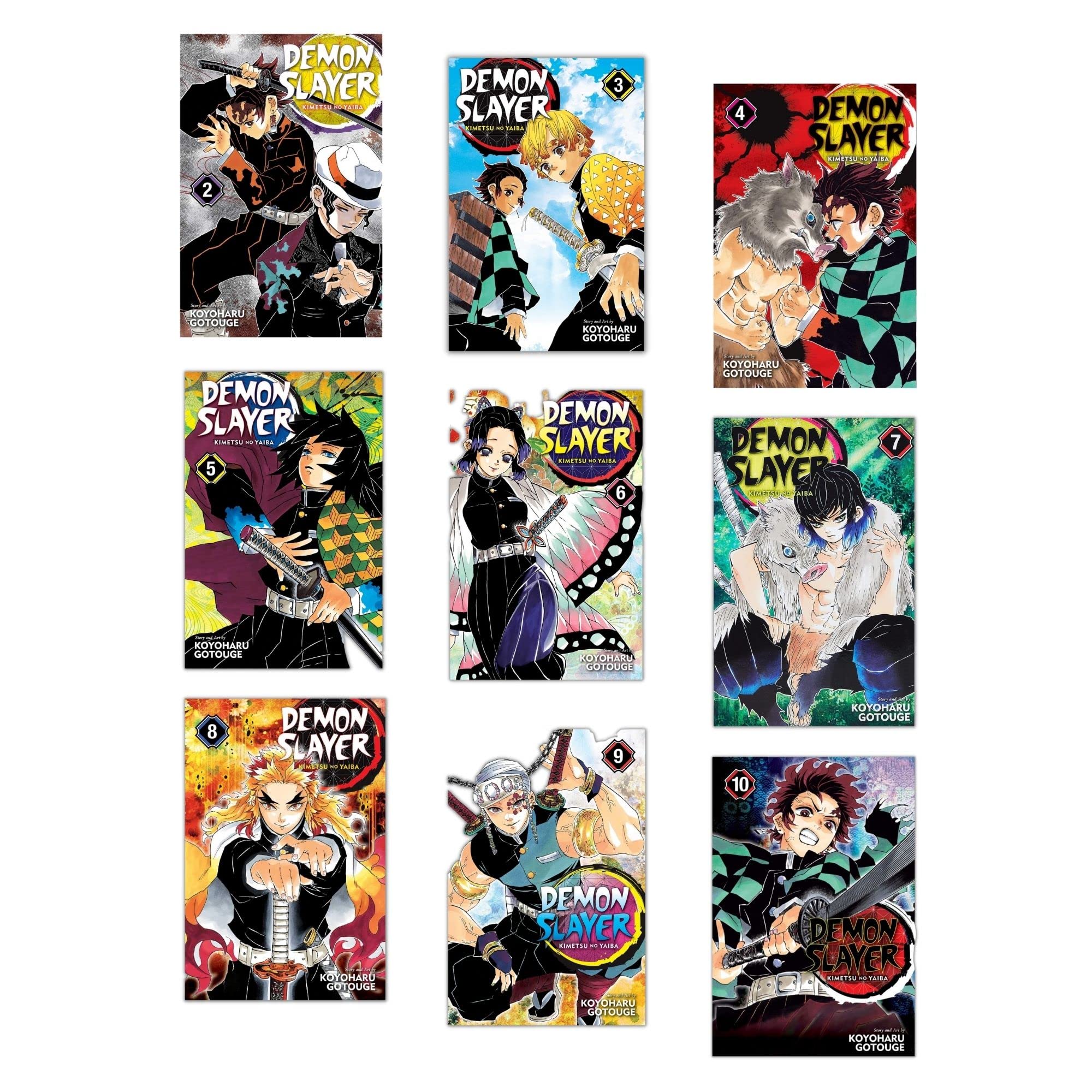 Demon Slayer Set (Demon Slayer: Kimetsu no Yaiba) Vol. 2-10: Gotouge ...