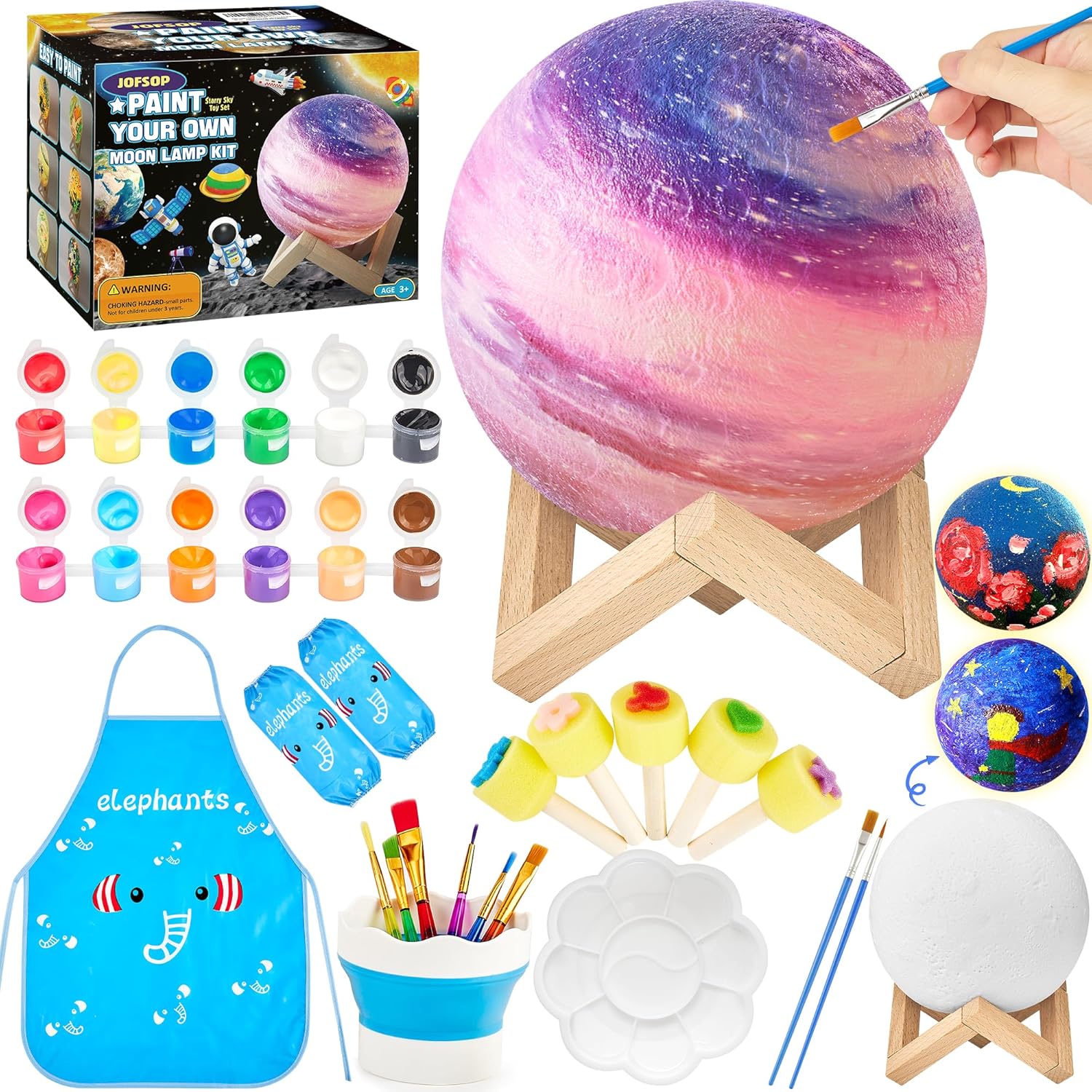 Amazon.com: Paint Your Own Moon Lamp Kit, Art Supplies Arts & Crafts ...