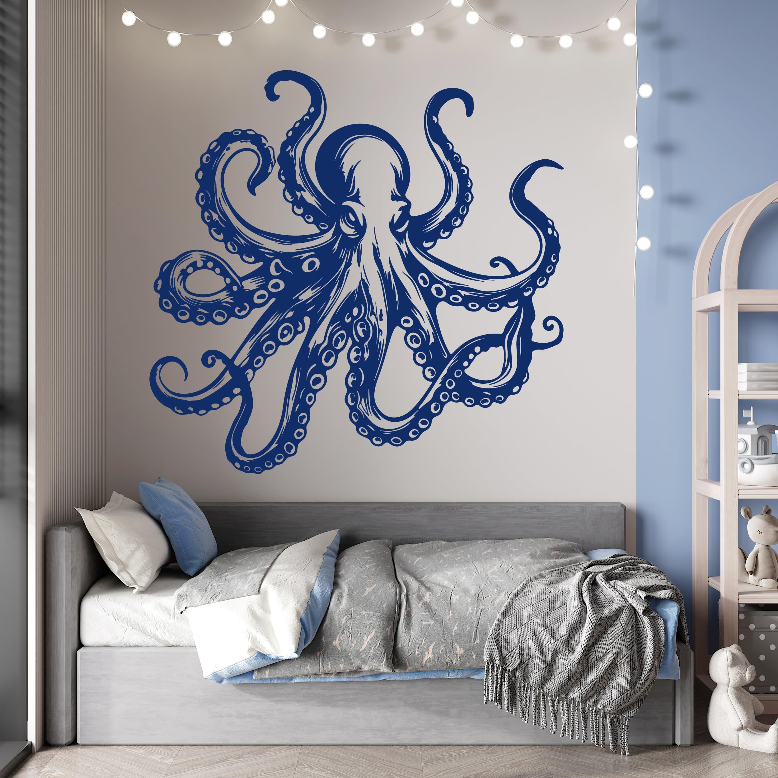 Amazon.com: Octopus Tentacle Wall Decals - Giant Octopus Wall Sticker ...