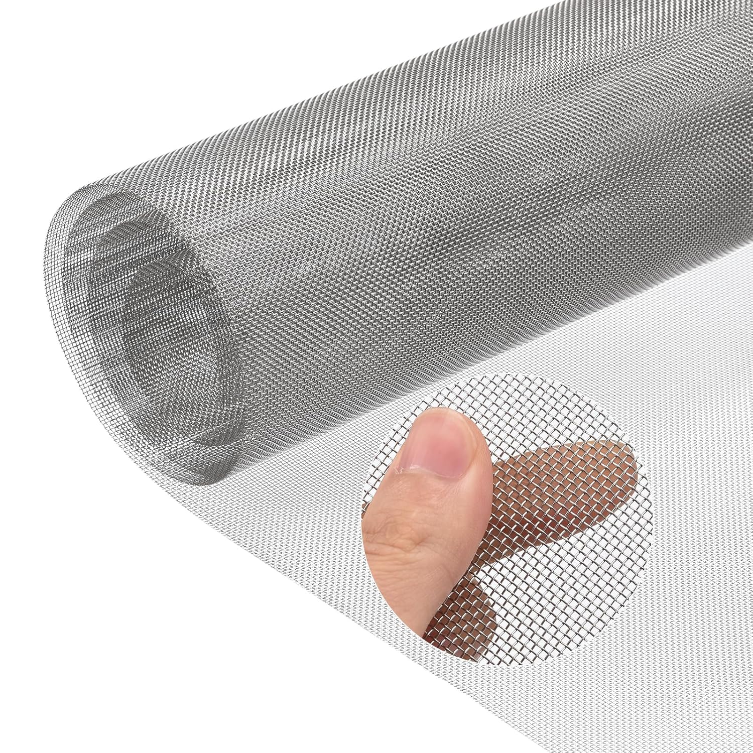 Amazon.com: uxcell Stainless Steel Woven Wire Mesh, 16"x47" 304 Metal ...