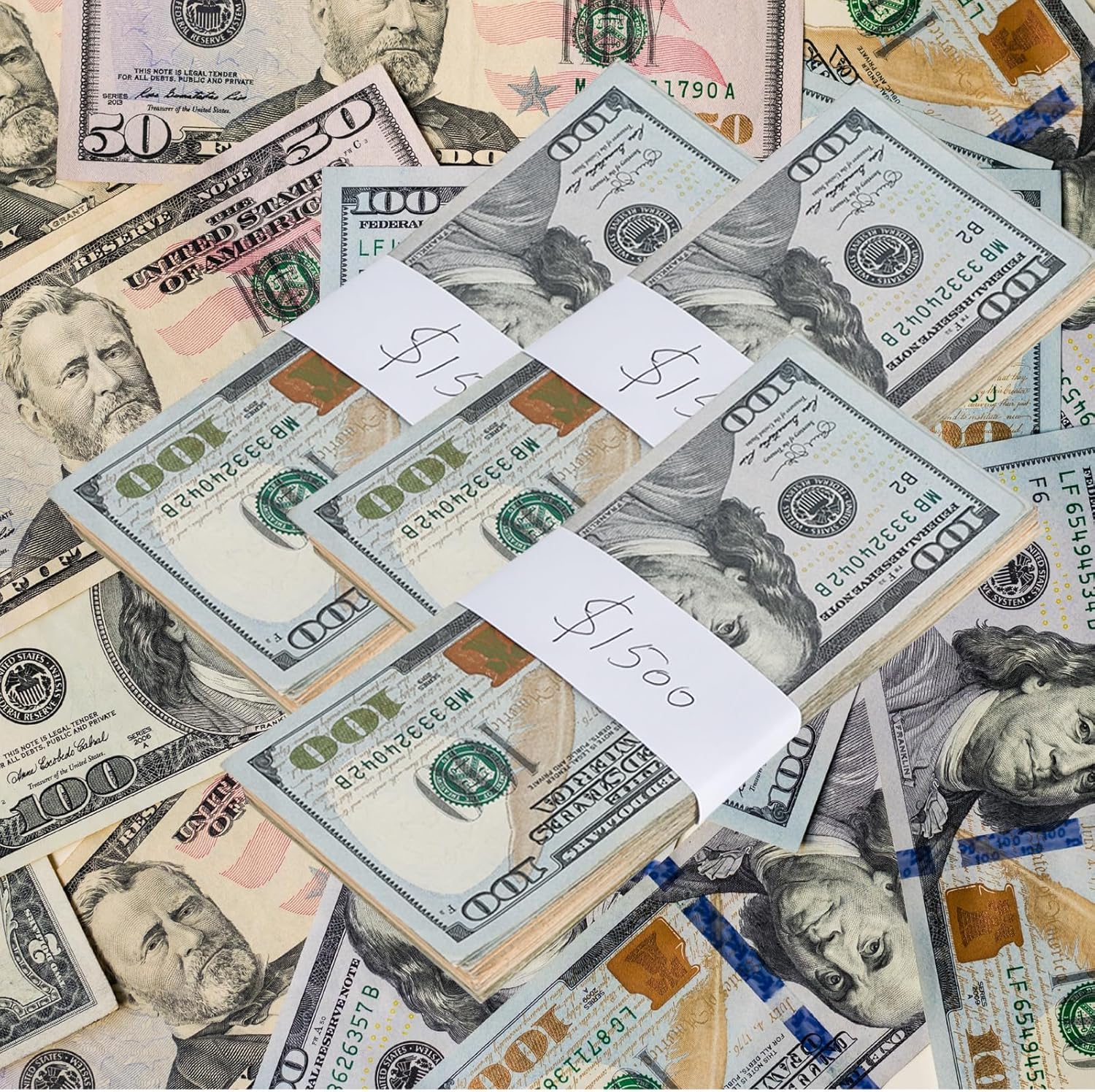 Self-adhesive Money Bands For Cash Organization 400 Pack NUCOUN Self ...