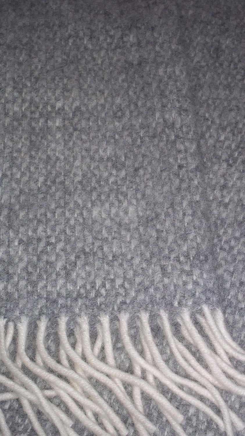Amazon.com: Tweedmill Grey/Lime Fishbone Blanket : Everything Else