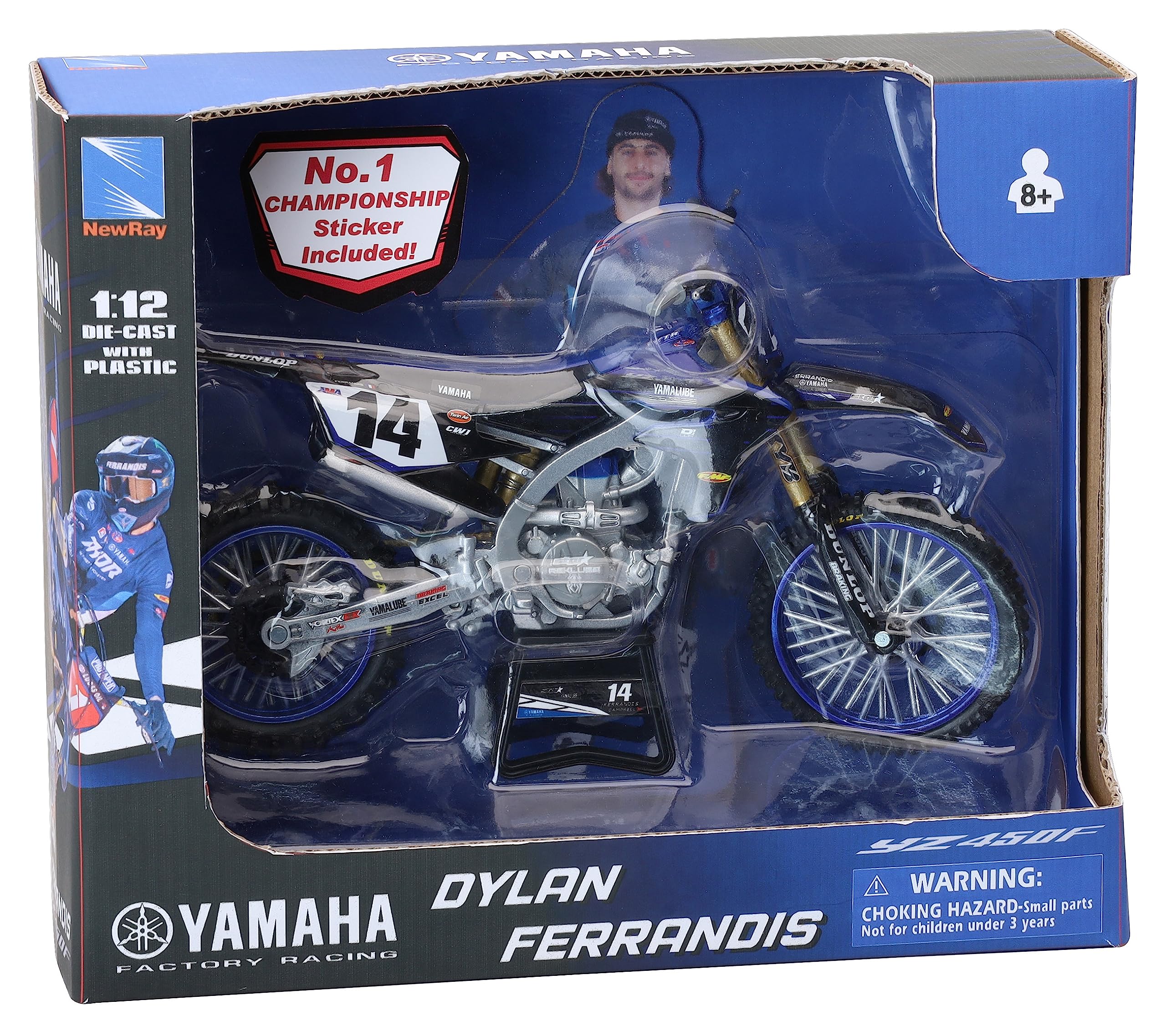 Snapklik.com : New Ray Yamaha YZ450F Championship Edition Motorcycle ...