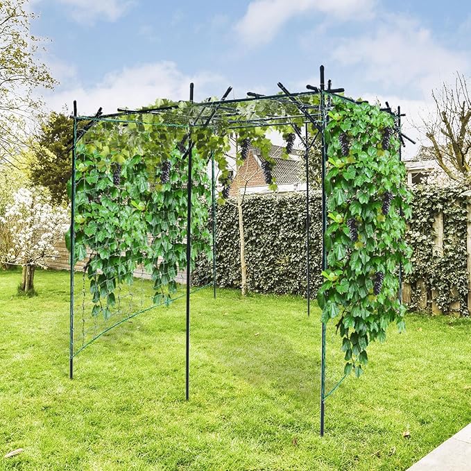 Amazon.com : April'sWorld Extra Large Garden Arch Trellis for Climbing ...